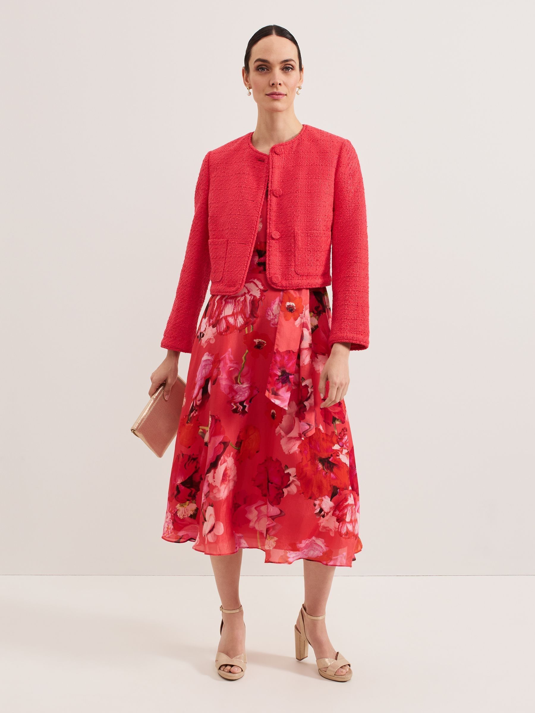 Buy Phase Eight Pink Ripley Boucle Jacket from the Next UK online shop