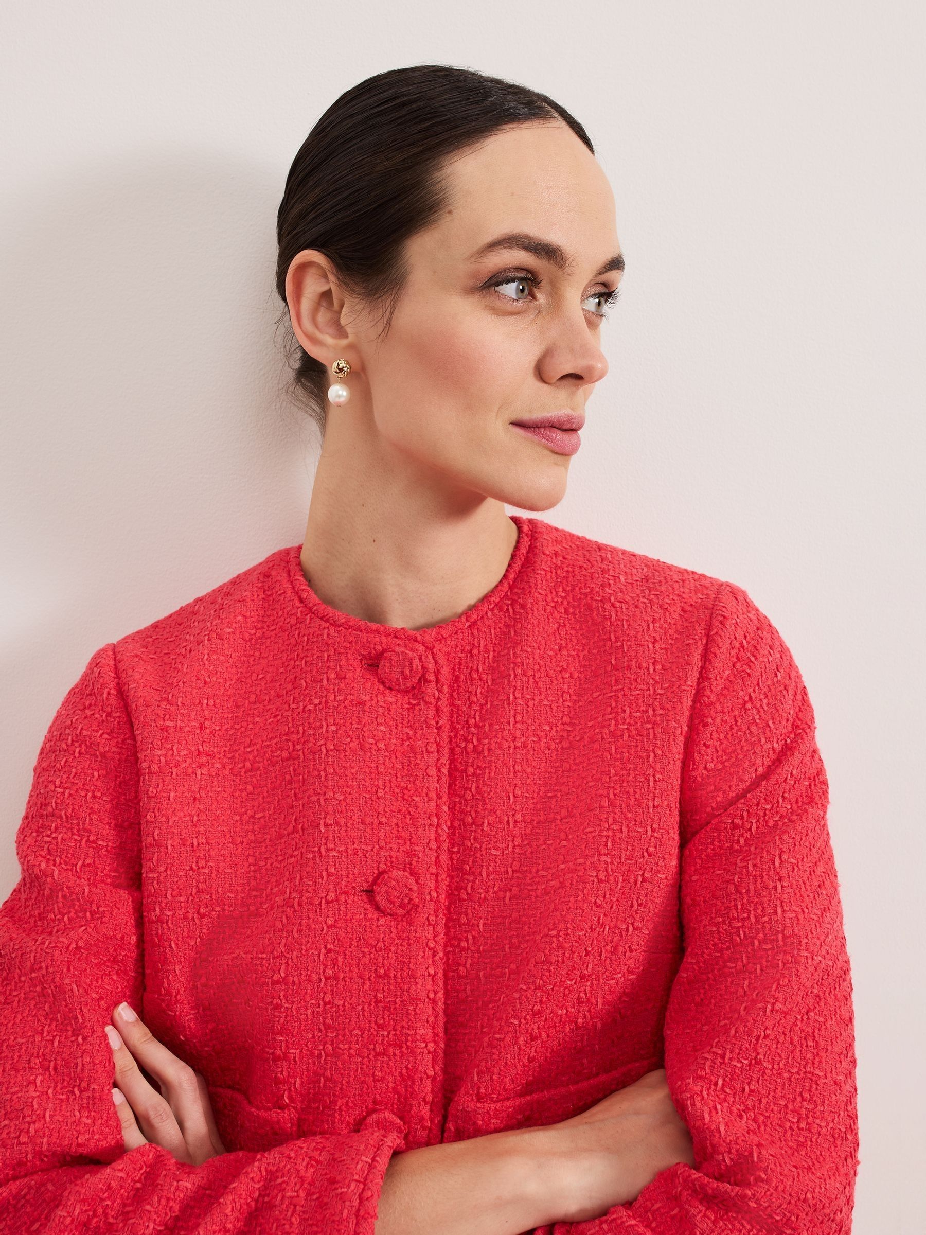 Buy Phase Eight Pink Ripley Boucle Jacket from the Next UK online shop