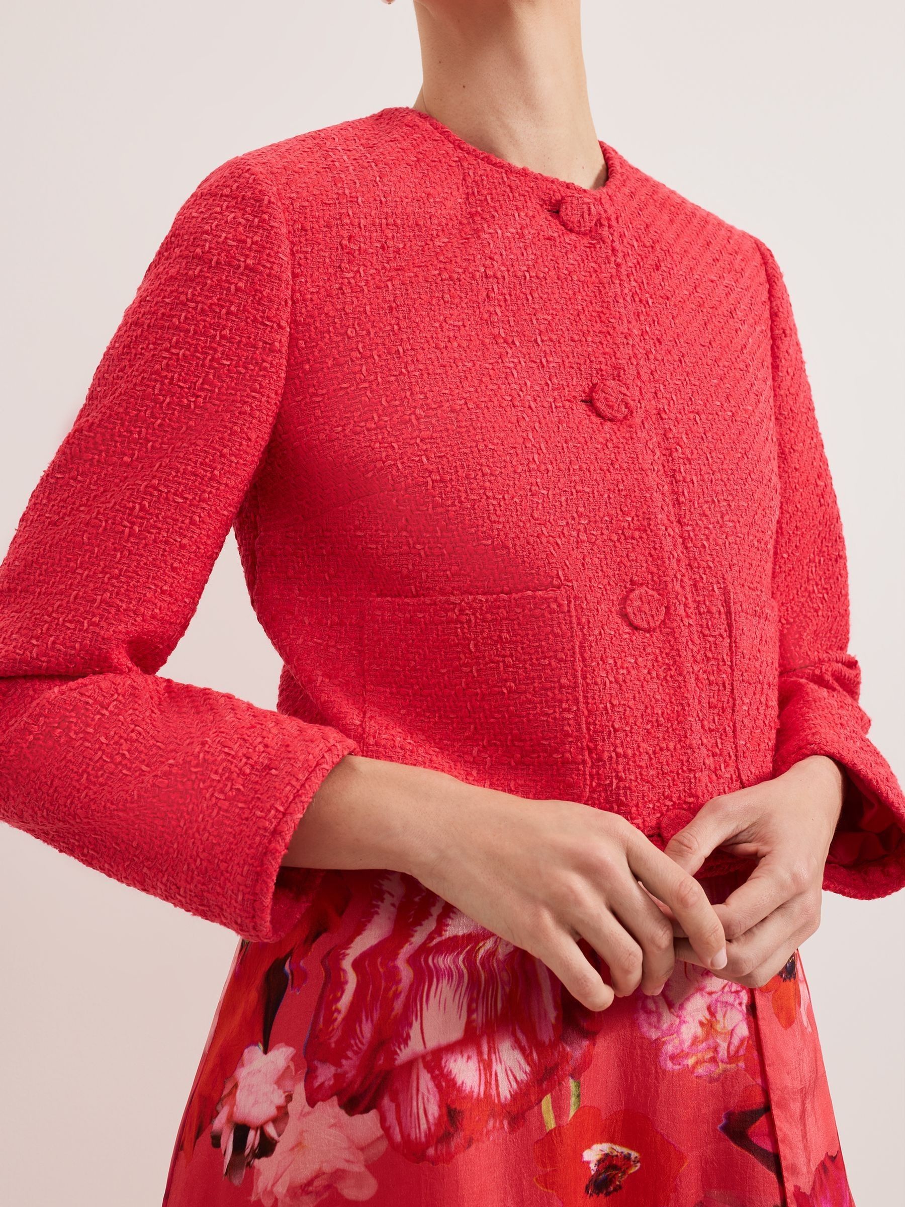Buy Phase Eight Pink Ripley Boucle Jacket from the Next UK online shop