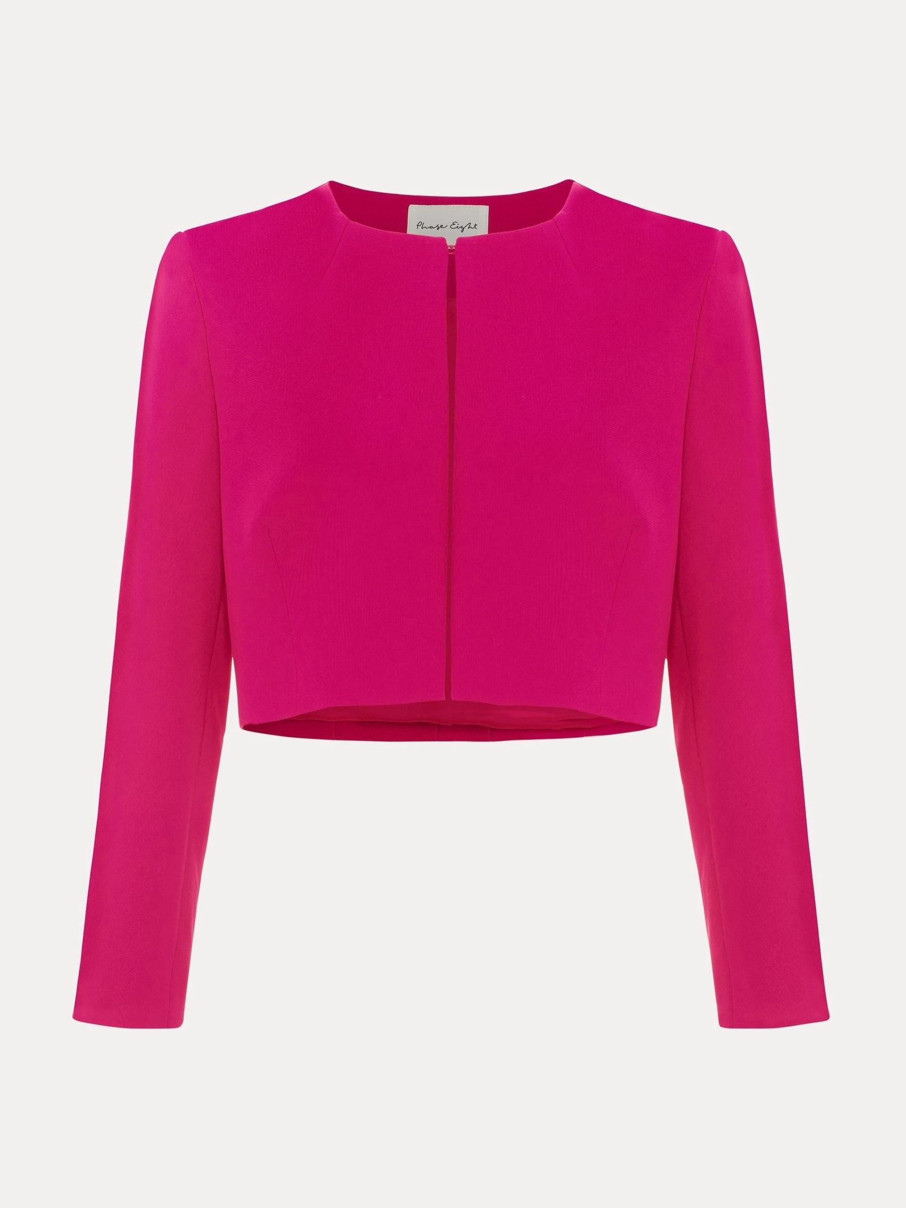 Buy Phase Eight Pink Phoebe Cropped Jacket from the Next UK online shop