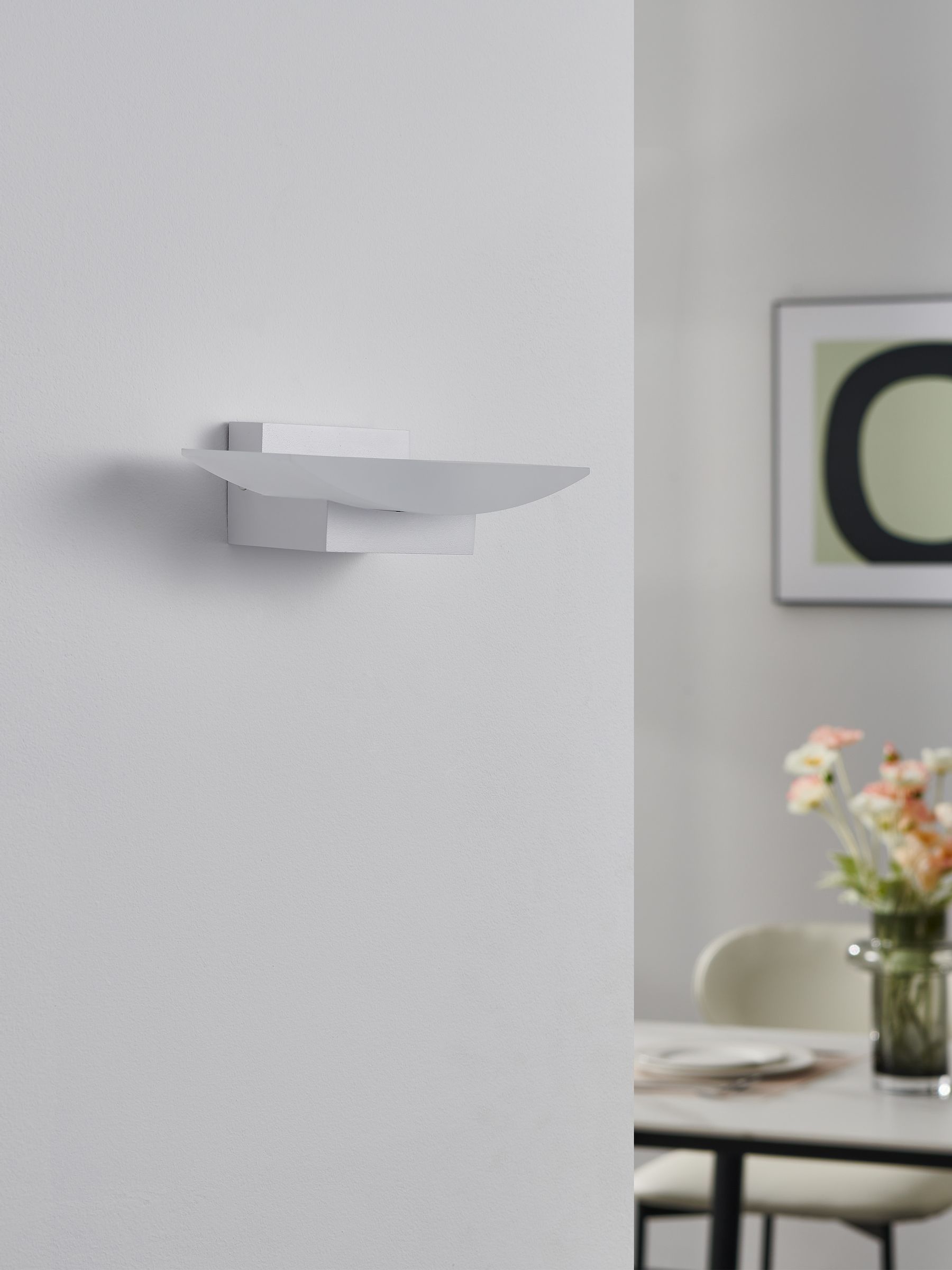 Buy Eglo White Metrass LED Uplighter Wall Light from the Next UK online ...