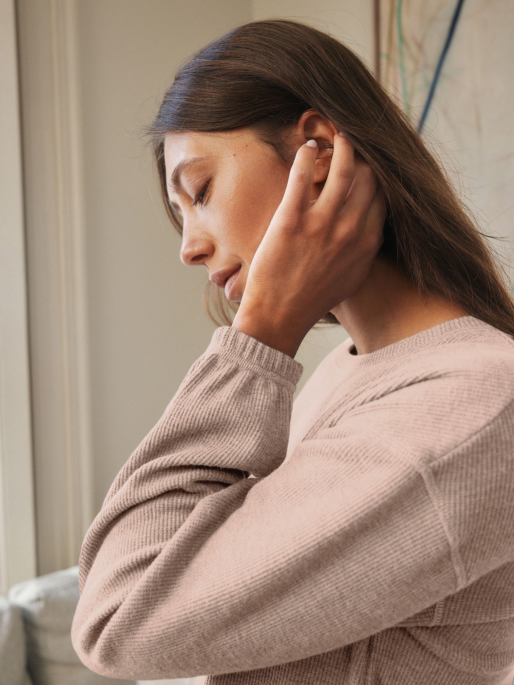 Buy Neutral Cosy Waffle Long Sleeve Pyjamas from the Next UK online shop