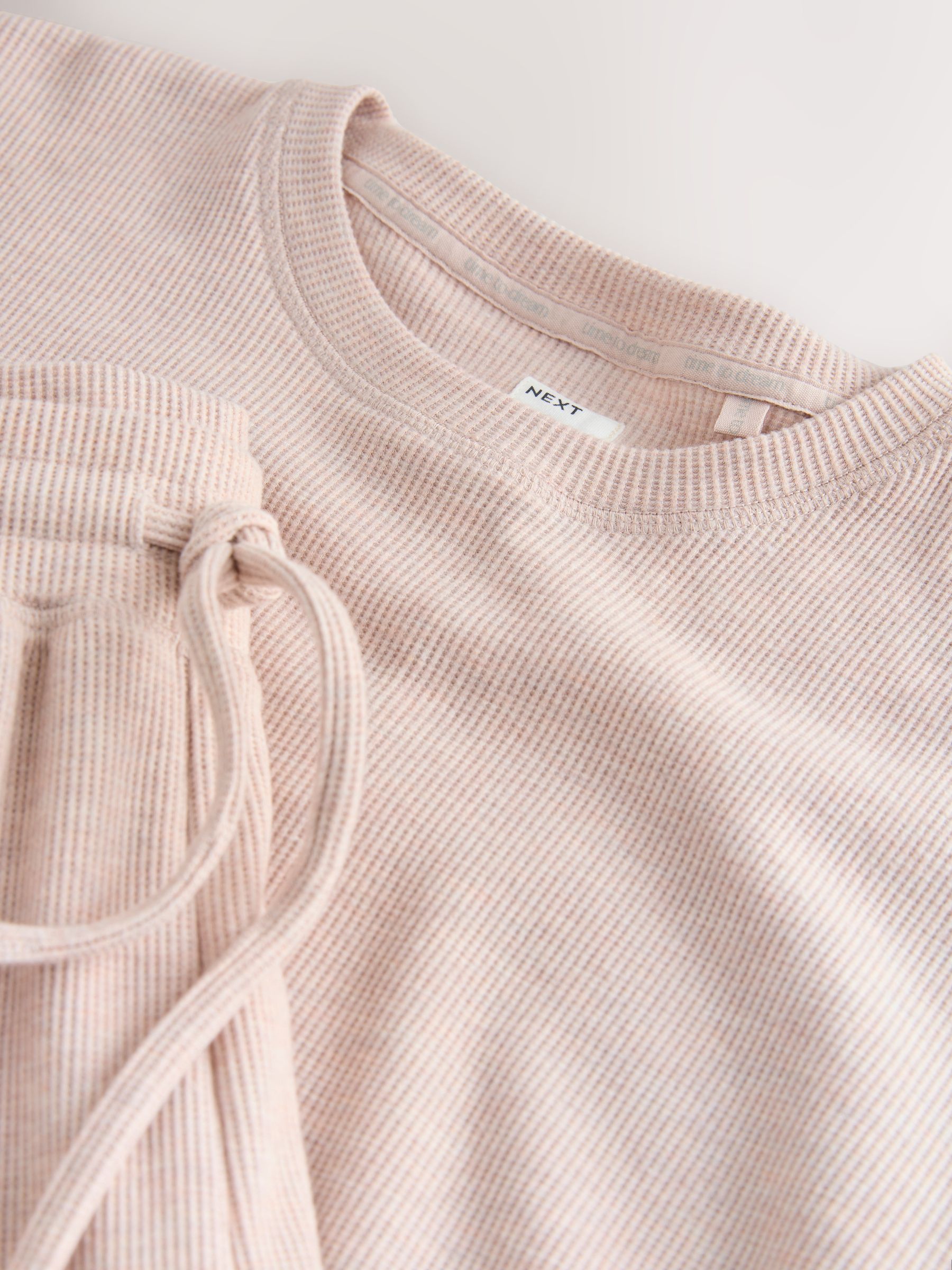 Buy Neutral Cosy Waffle Long Sleeve Pyjamas from the Next UK online shop