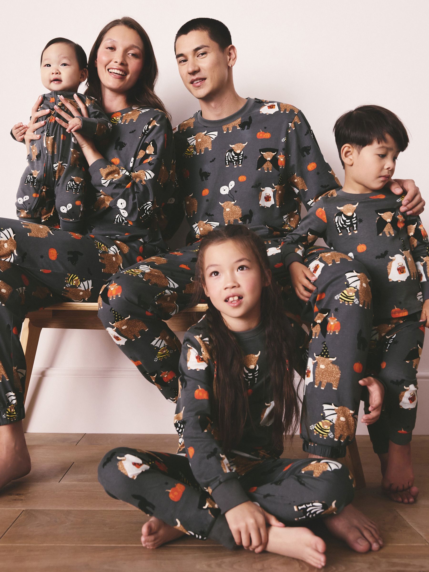Buy Charcoal Grey Halloween Hamish - Long Sleeve Pyjamas from Next Hong ...