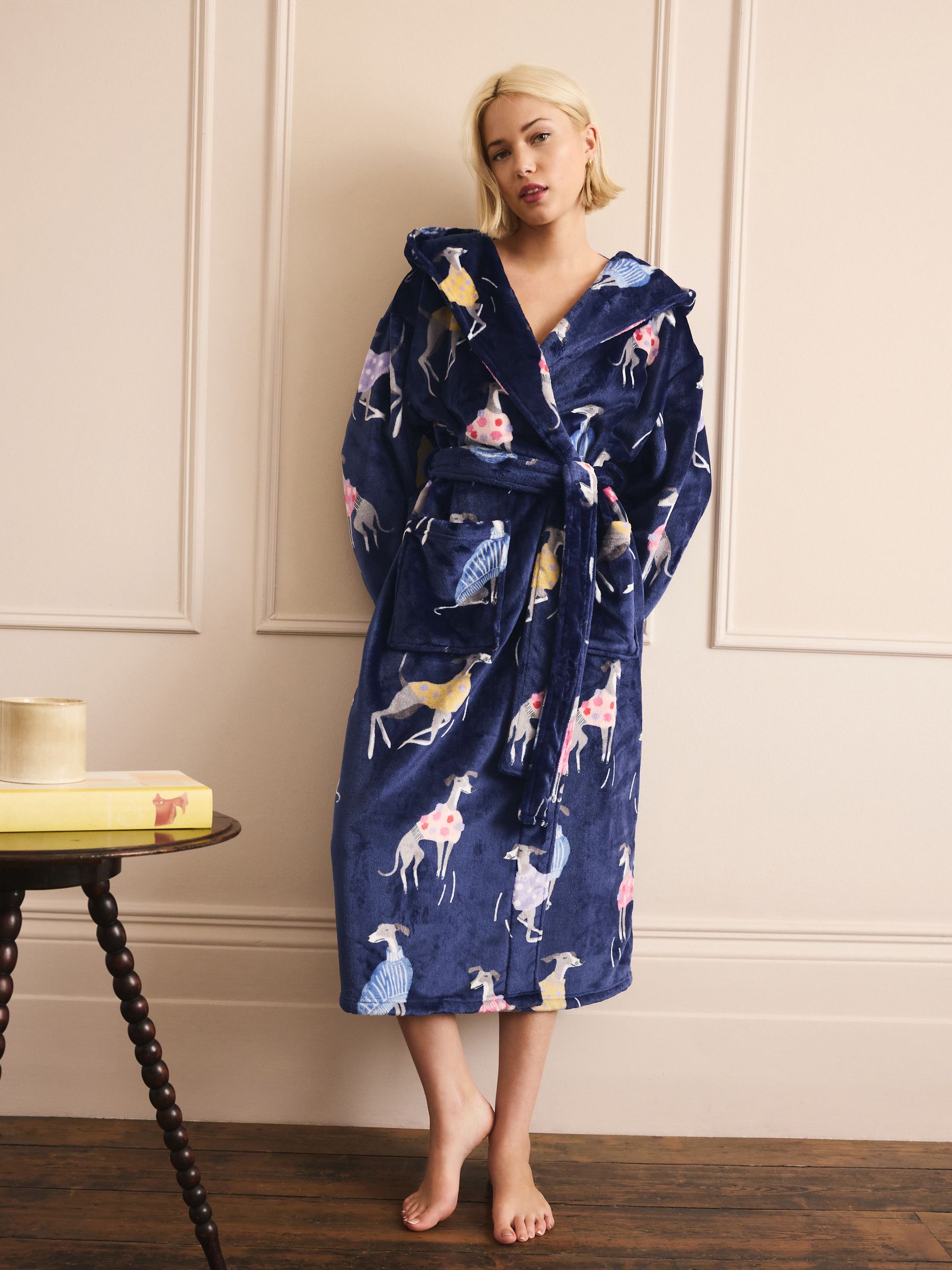 Buy Navy Whippet Dressing Gown from the Next UK online shop