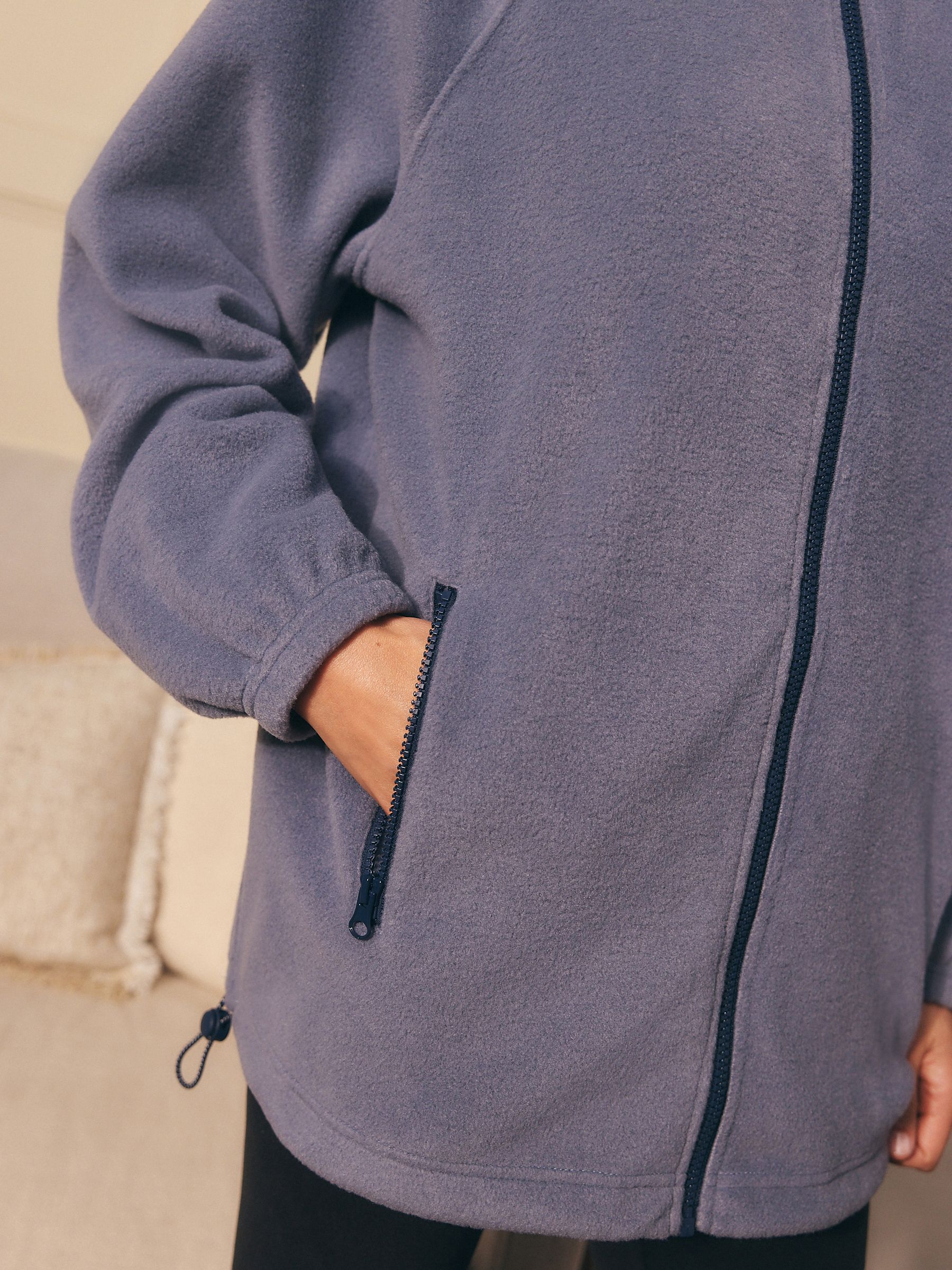 Buy Blue Fleece Full Zip Jacket from the Next UK online shop