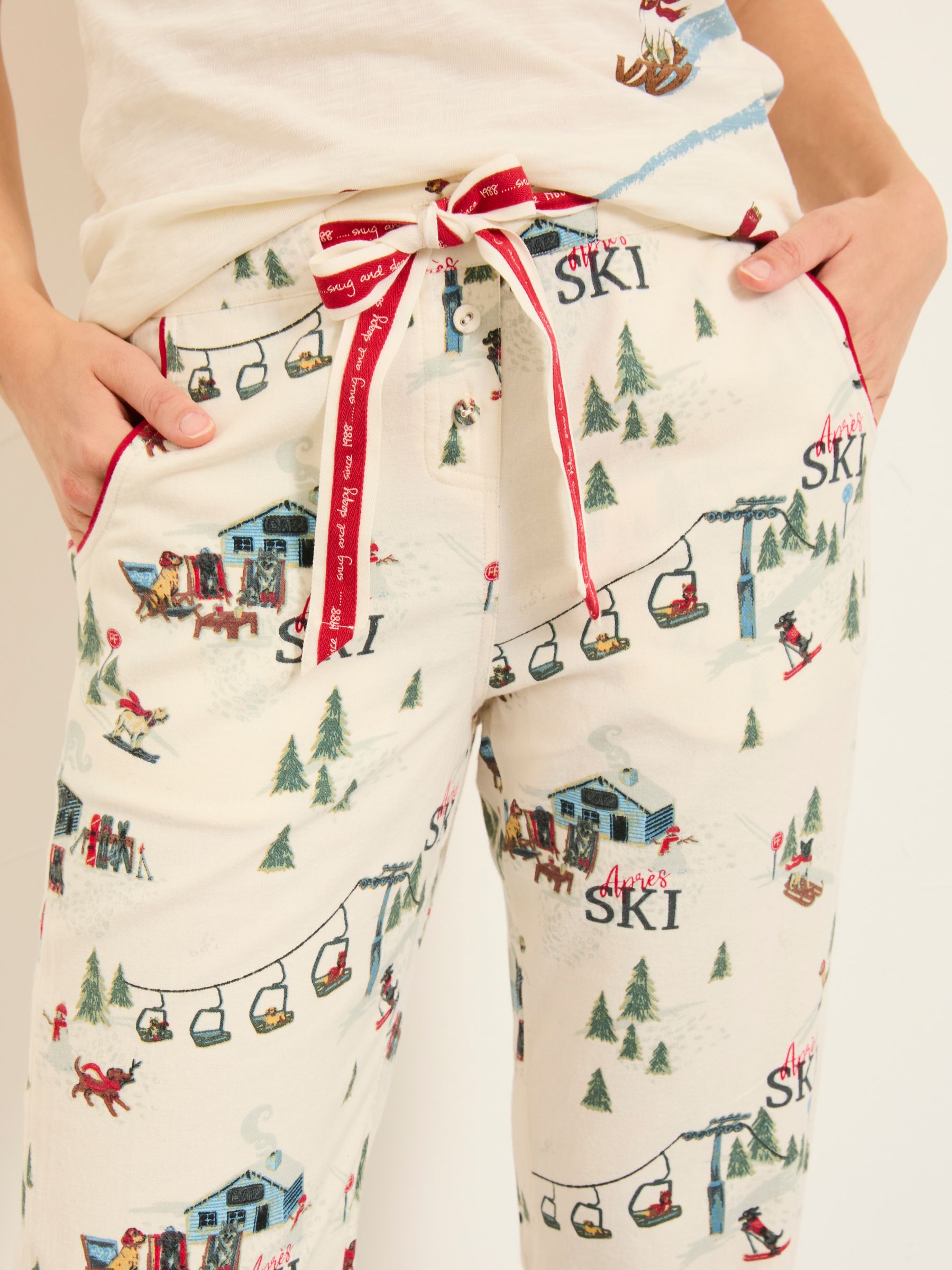Buy FatFace Eva Ivory Apres Ski Pyjama Bottoms from the Next UK online shop
