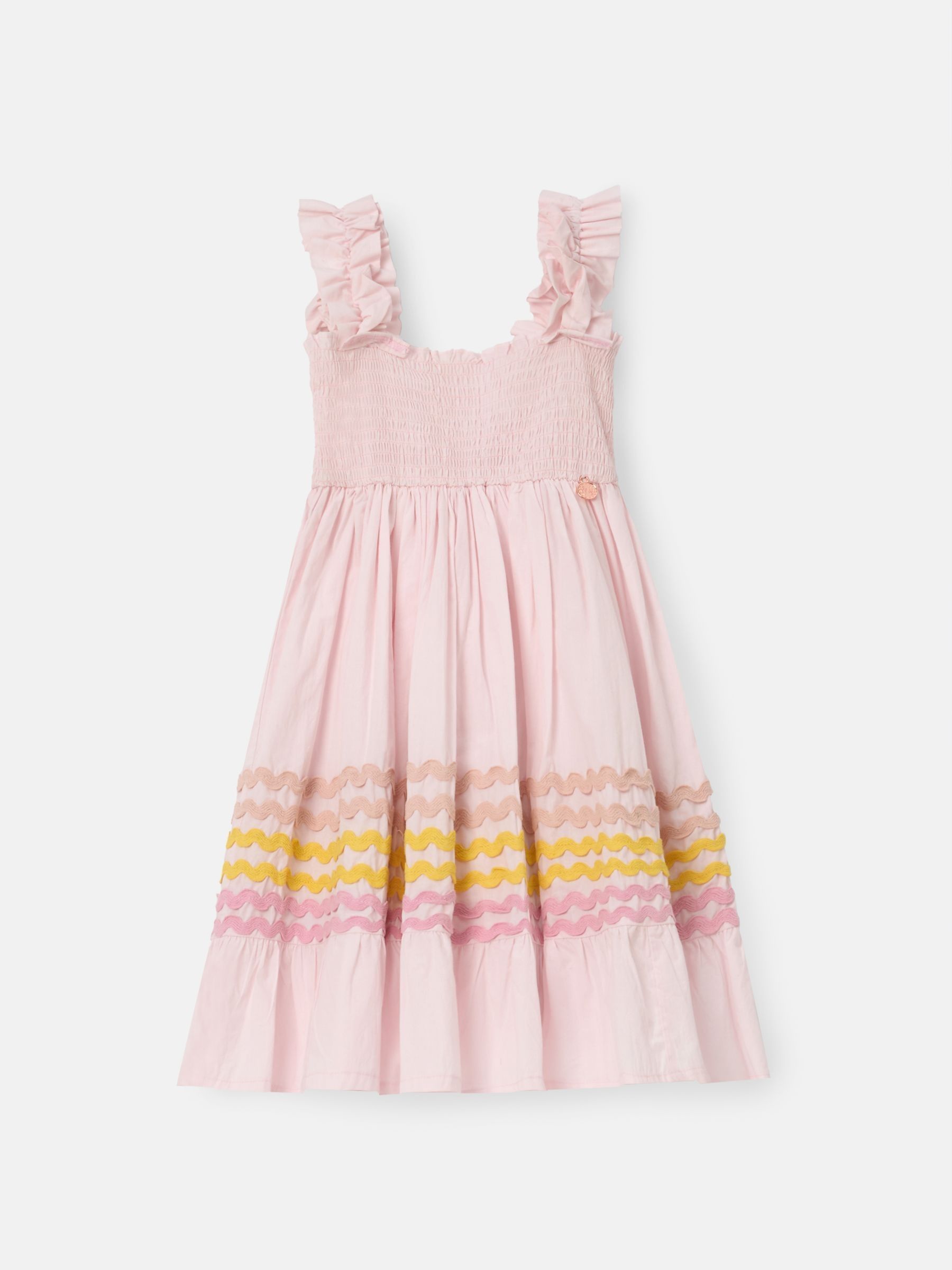 Buy Angel & Rocket Pink Bella Ric Rac Midi 100% Cotton Dress from the ...