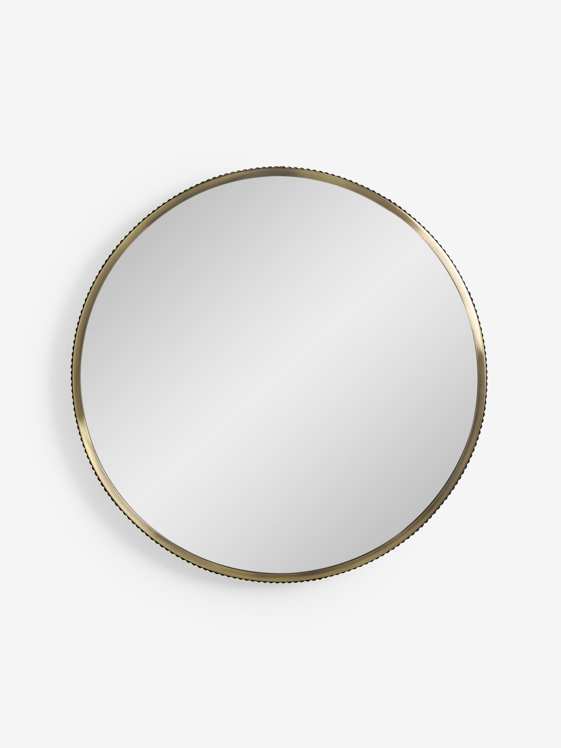 Buy Gold Rib Round Bathroom Wall Mirror from Next Australia