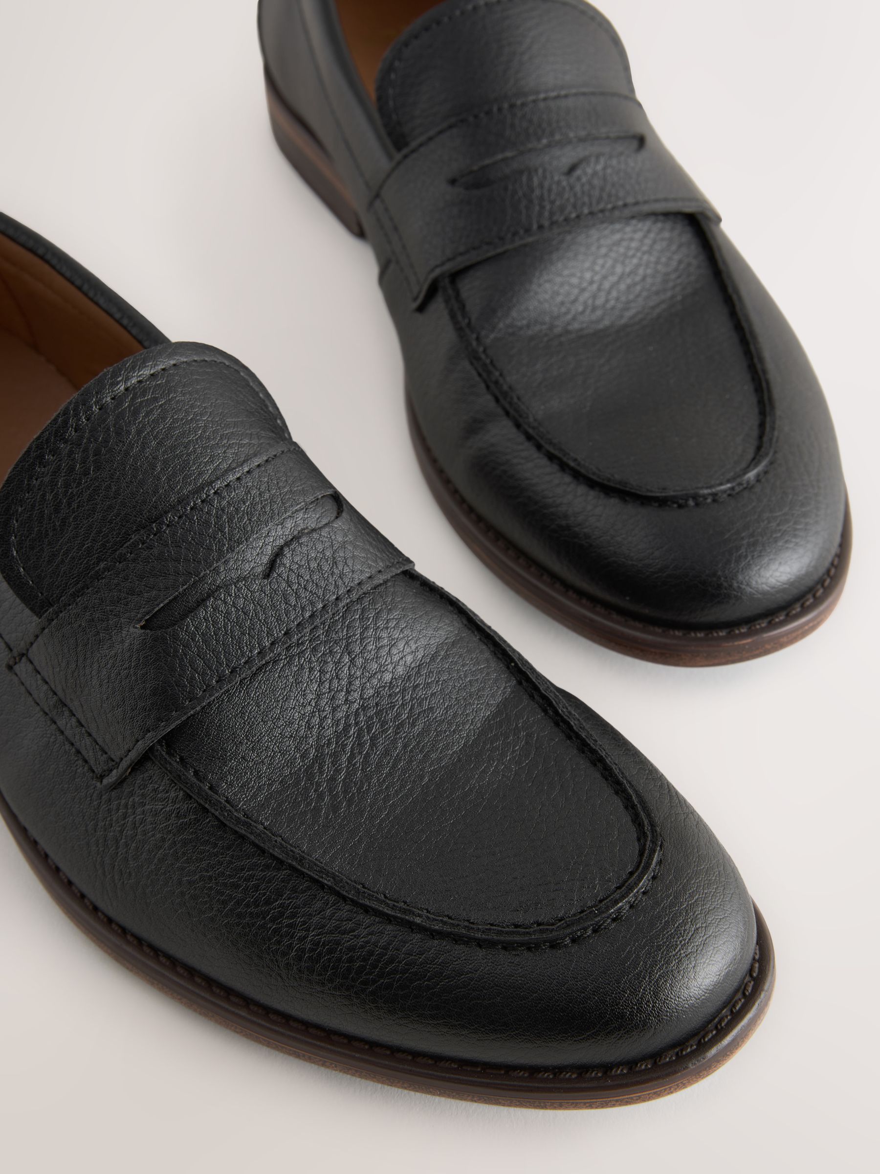 Buy Black Standard Fit Saddle Loafers from Next Saudi Arabia