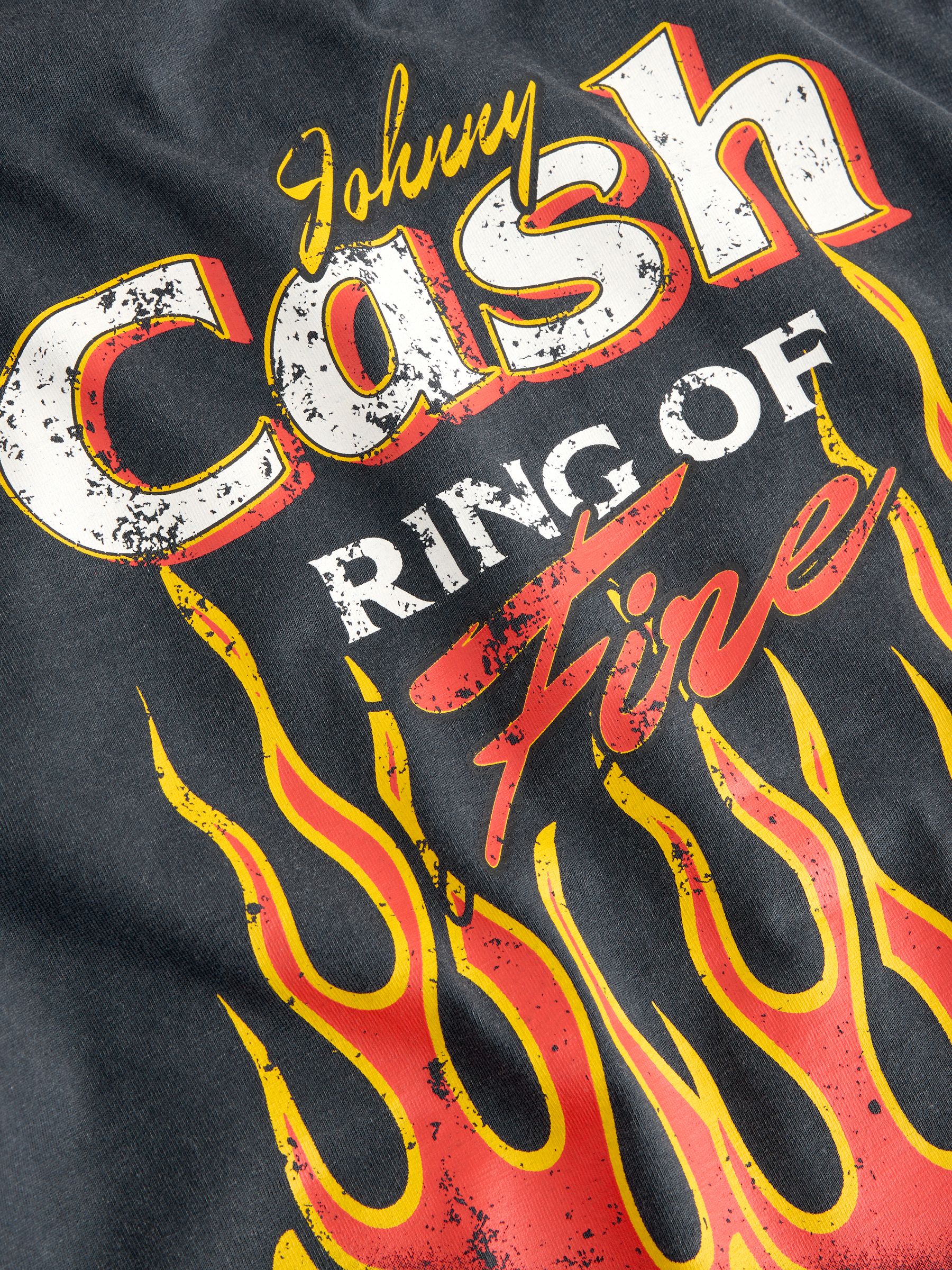 Buy Washed Black Johnny Cash Band T-Shirt (3-16yrs) from Next USA