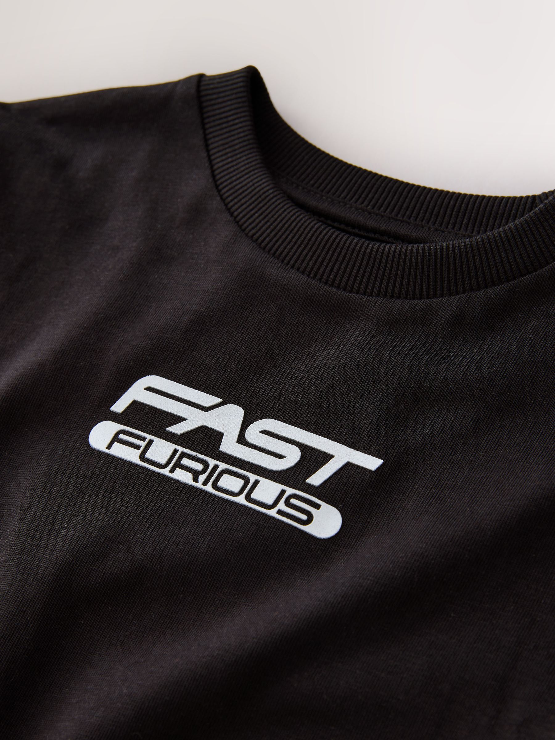 Buy Black Fast And Furious Short Sleeve T-Shirt (3-16yrs) from Next ...