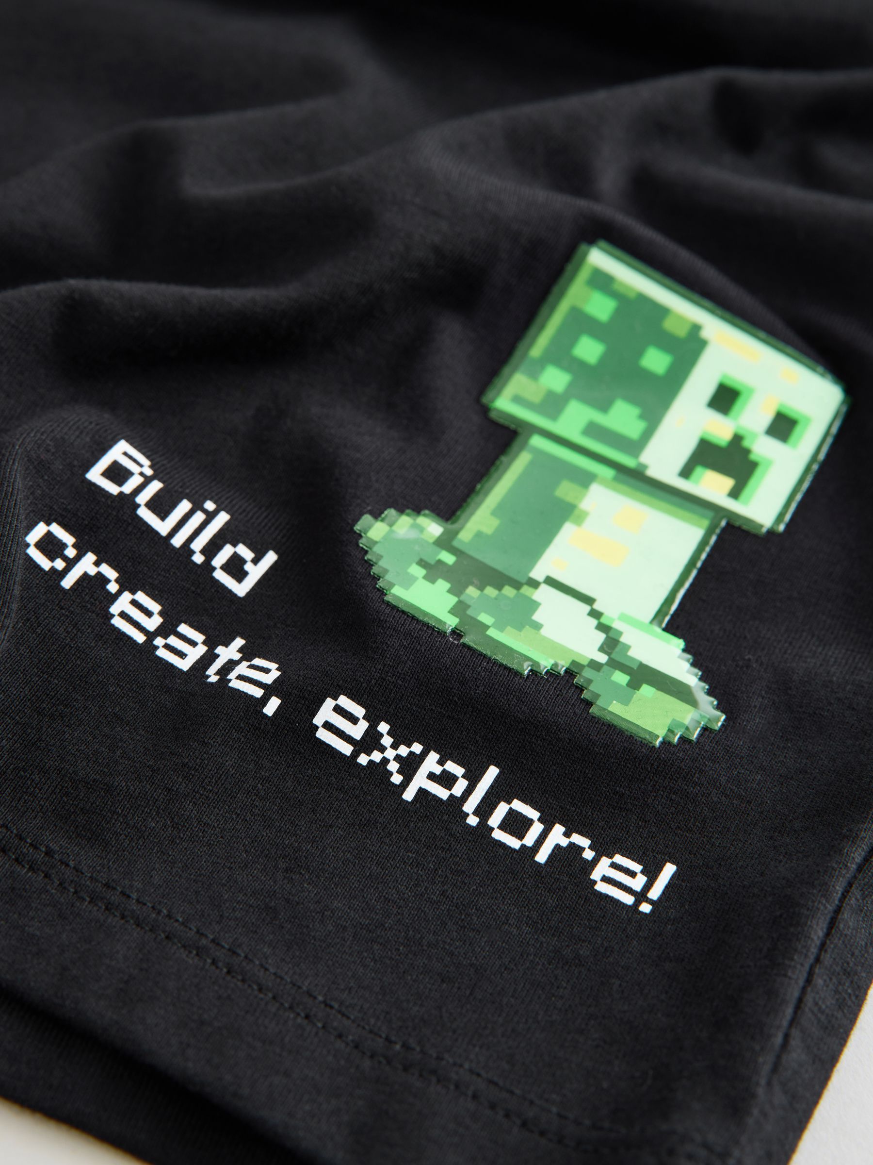 Buy Black Gel Print Single Minecraft T-Shirt (3-16yrs) from Next Canada