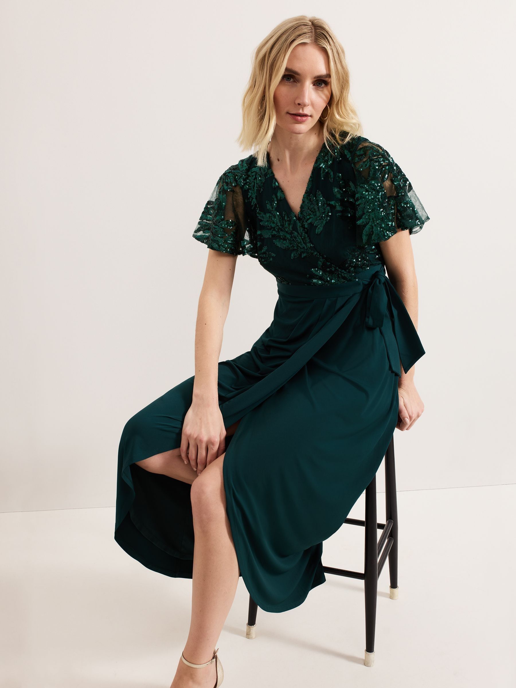 Buy Phase Eight Green Minty Wrap Dress from the Next UK online shop