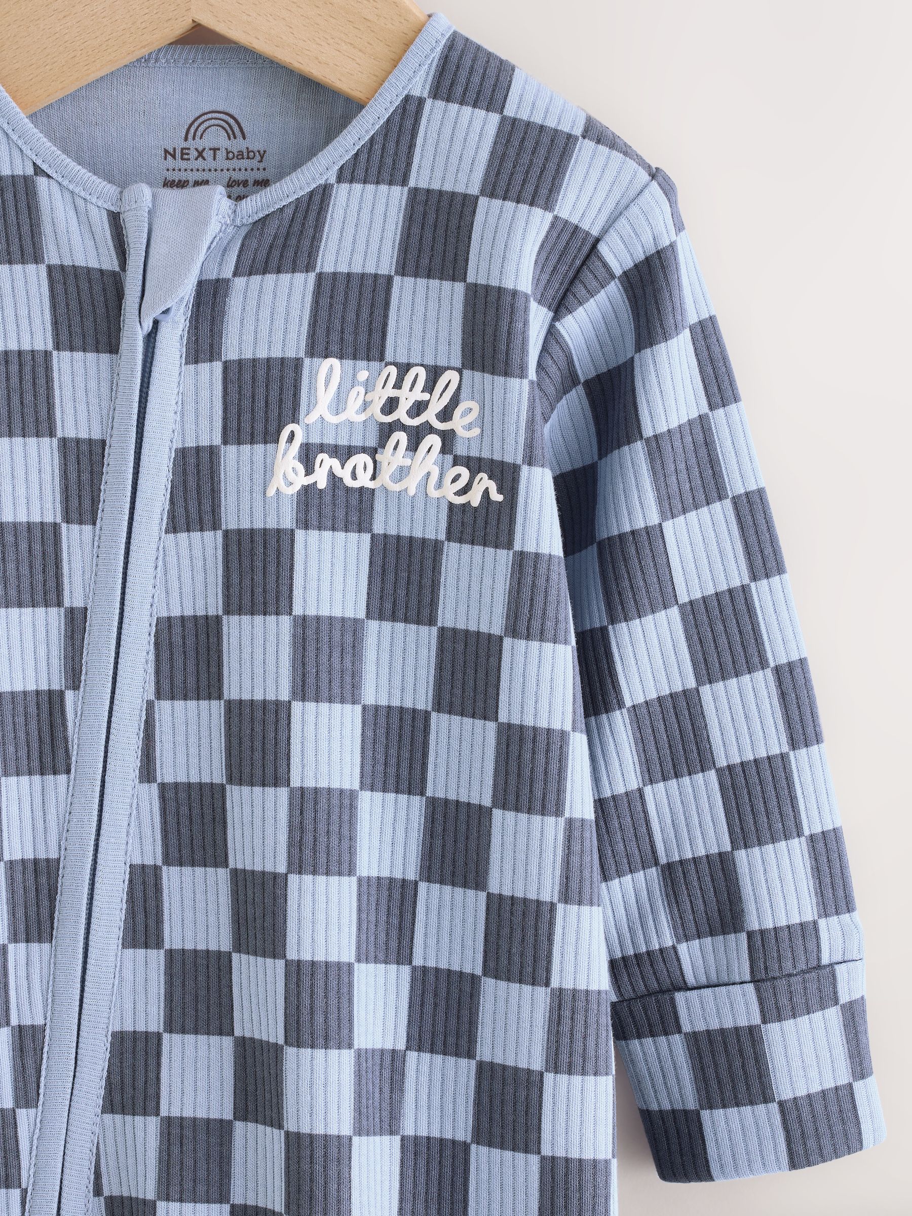 Buy Blue Little Brother Baby Family Sleepsuit (0-2yrs) from the Next UK ...
