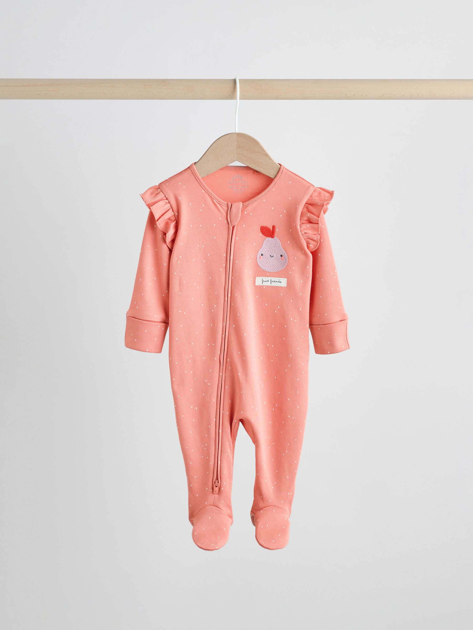 Buy Autumn Fruit Two Way Zip Sleepsuits 3 Pack (0mths-2yrs) from the ...