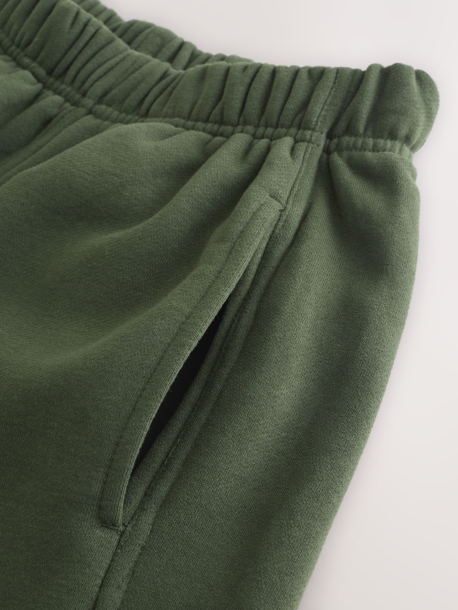 Buy Khaki Green Supersoft Peached Essentials Barrel Leg Cocoon Joggers ...