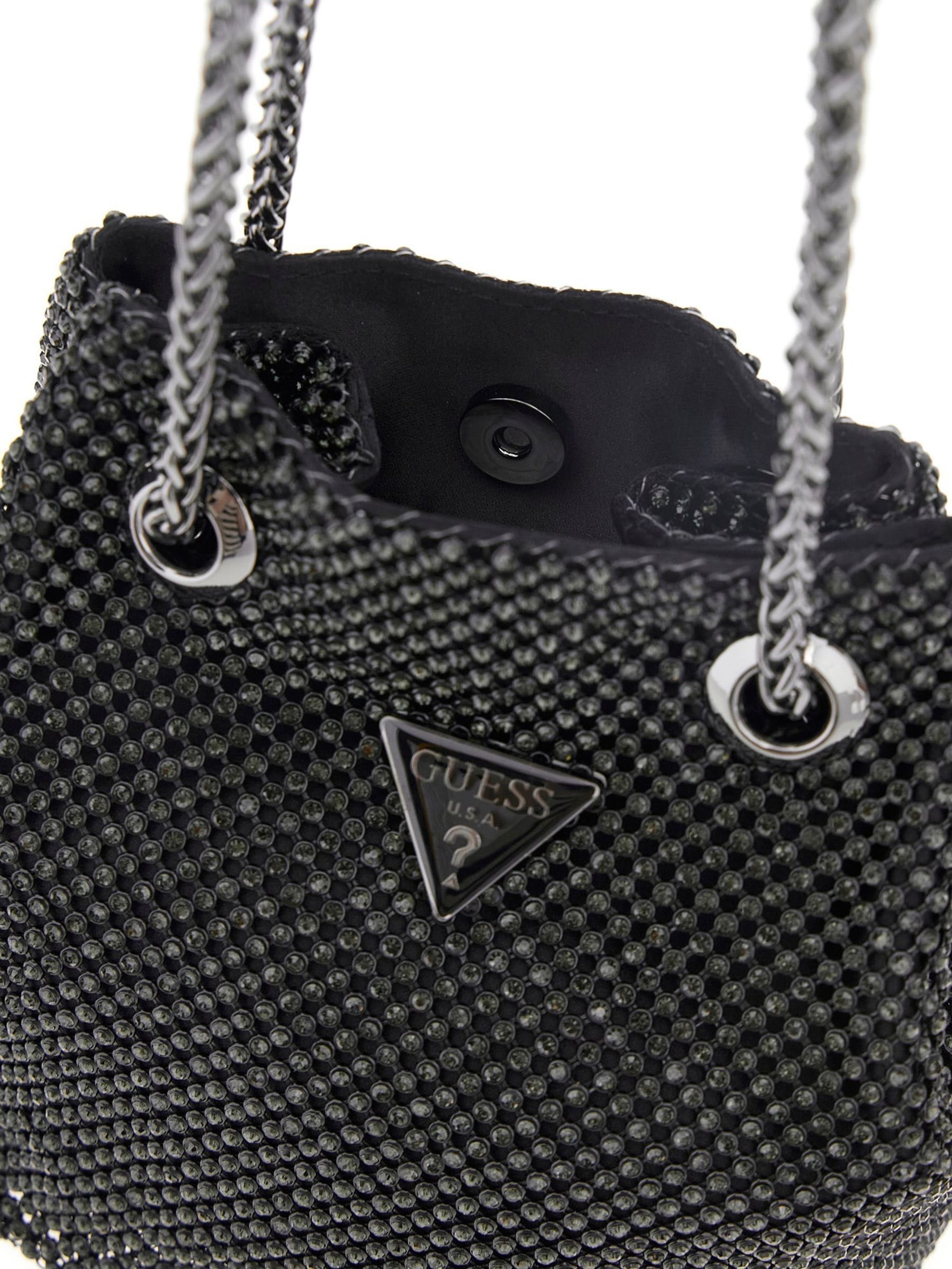Buy Guess Zalina Rhinestone Embellished Pouch Bucket Bag from the Next ...