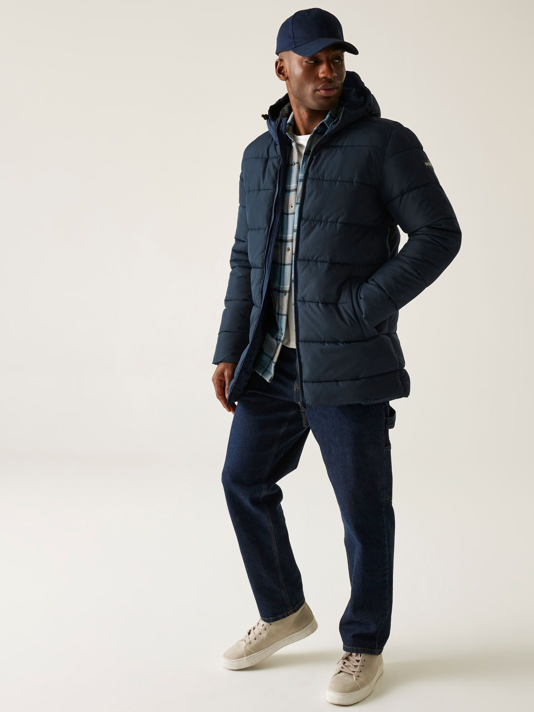 Buy Regatta Blue Lakiver Heavyweight Water Repellent Finish Jacket from ...