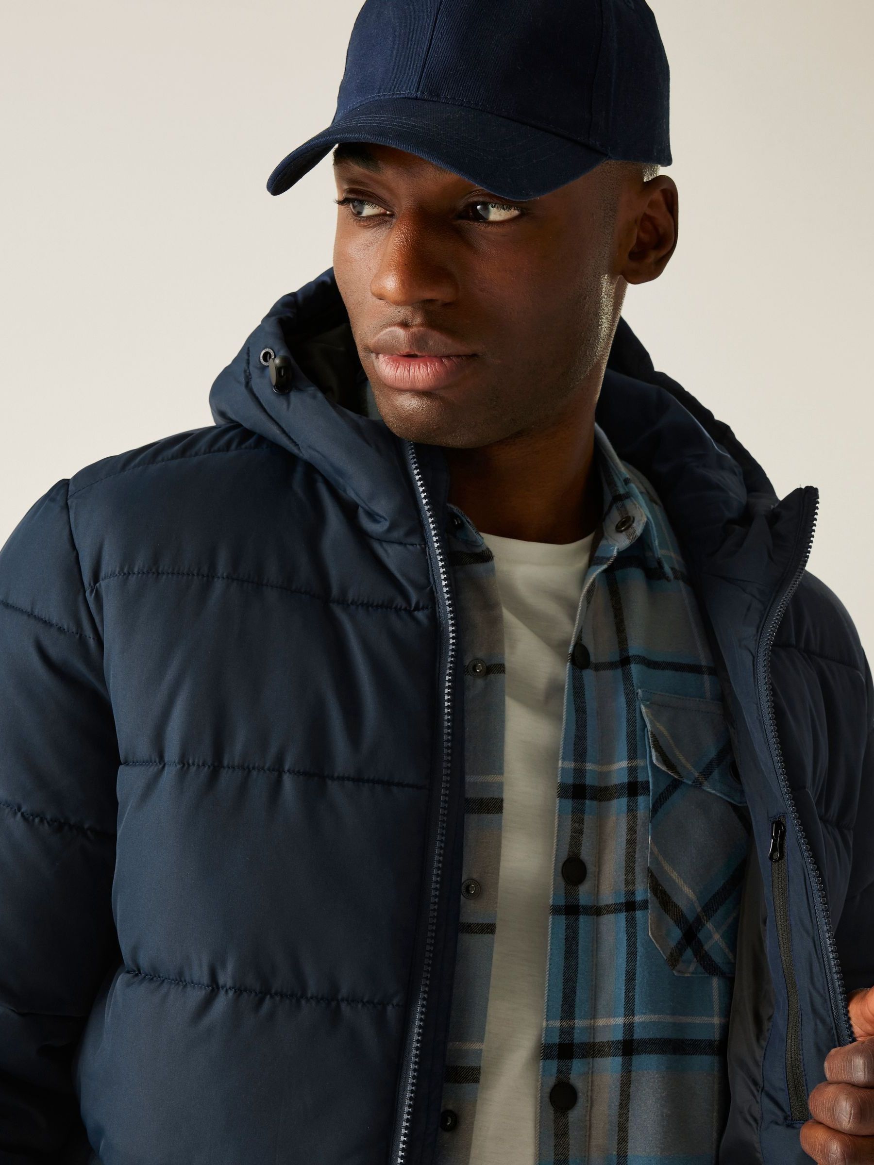 Buy Regatta Blue Lakiver Heavyweight Water Repellent Finish Jacket from ...