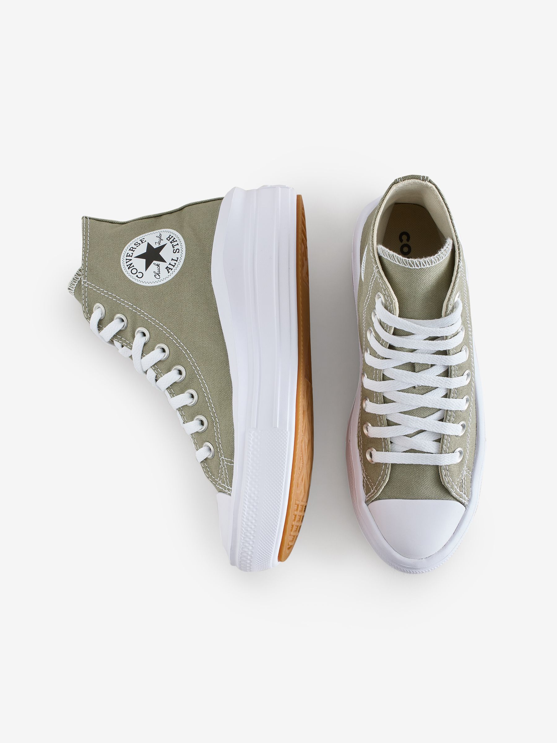 Buy Converse Grey Move Platform High Top Trainers from the Next UK ...