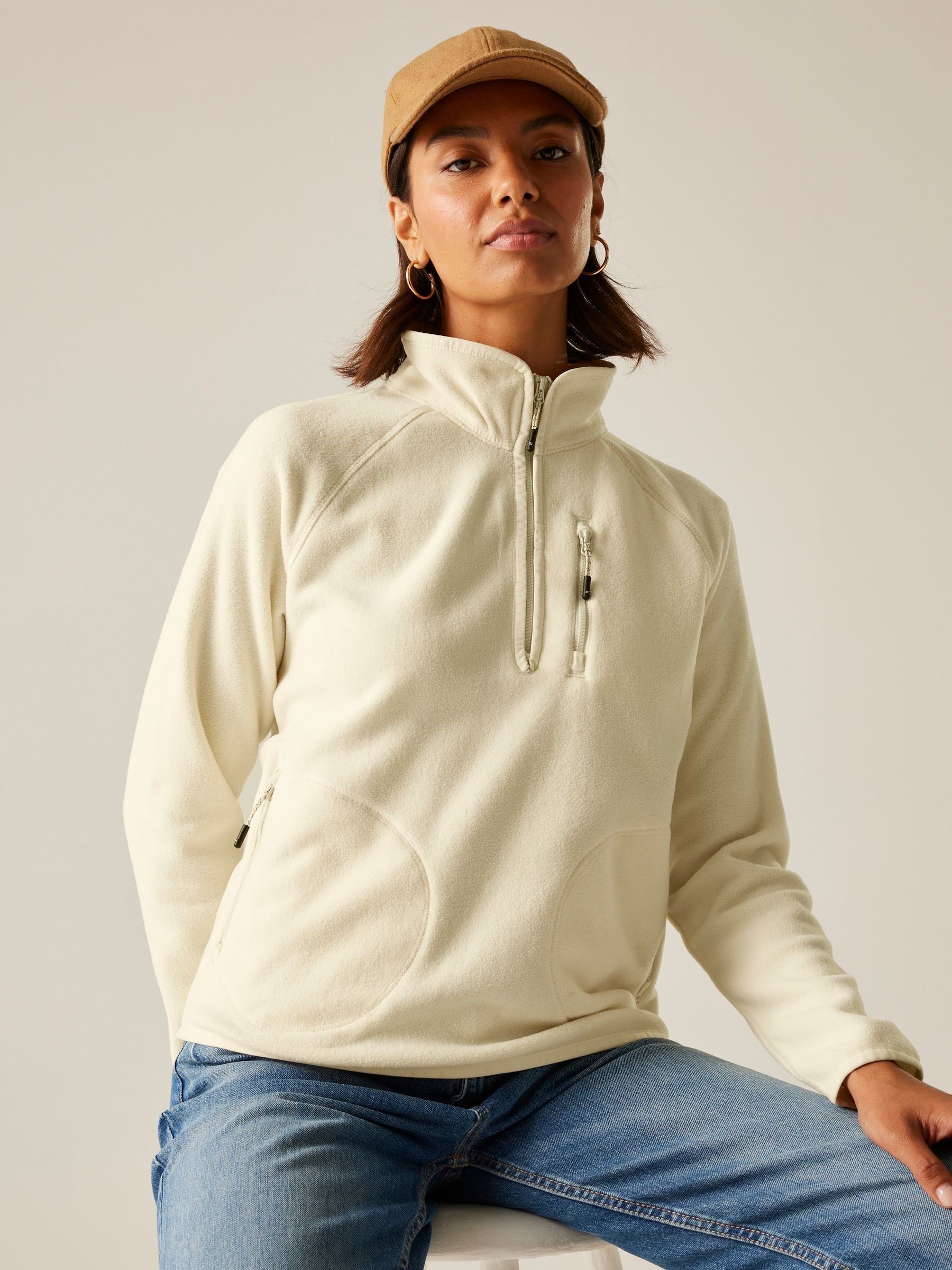 Buy Regatta Cream Womens Frankie Half Zip Fleece from Next USA