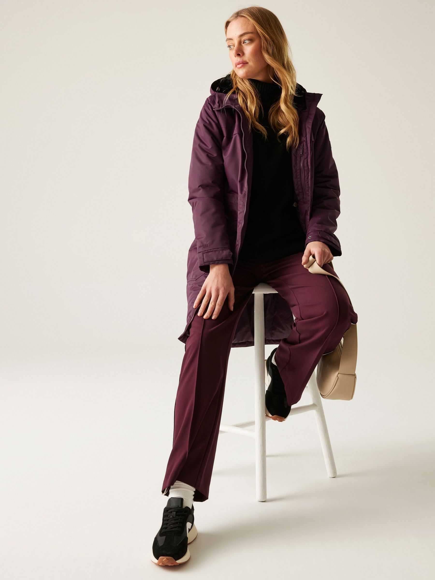 Buy Regatta Red Romine II Long Length Waterproof Coat from the Next UK ...
