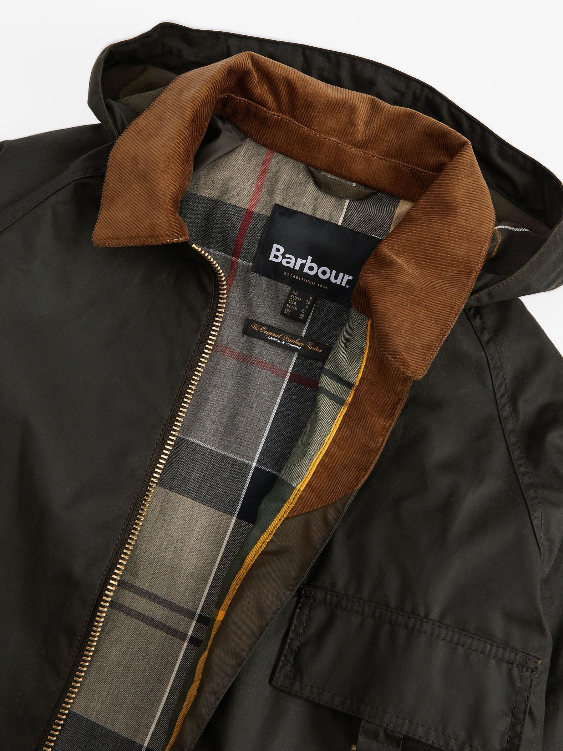 Buy Barbour® Green Highclere Wax 100% Cotton Jacket from the Next UK ...