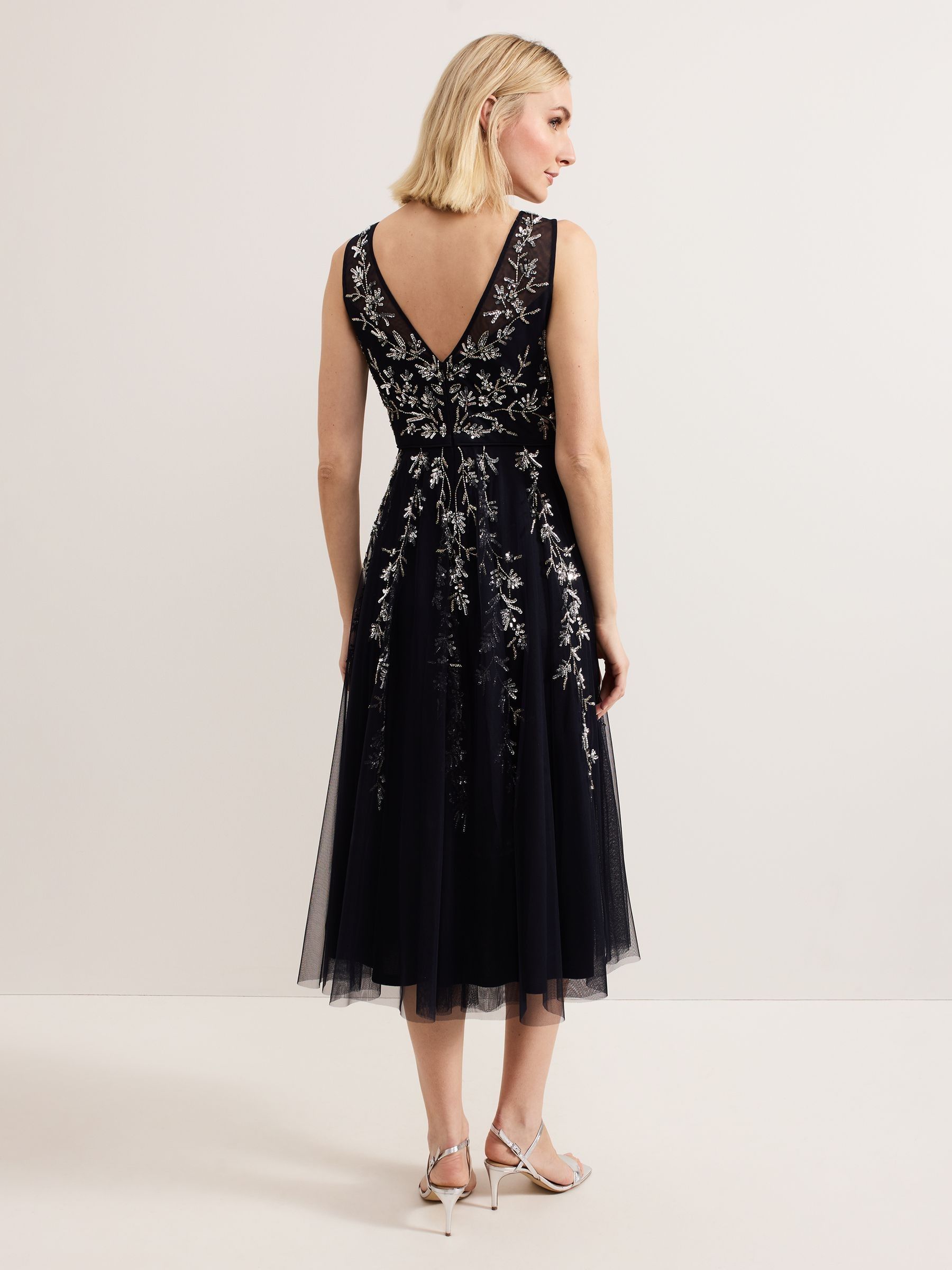 Buy Phase Eight Blue Marissa Beaded Dress from the Next UK online shop