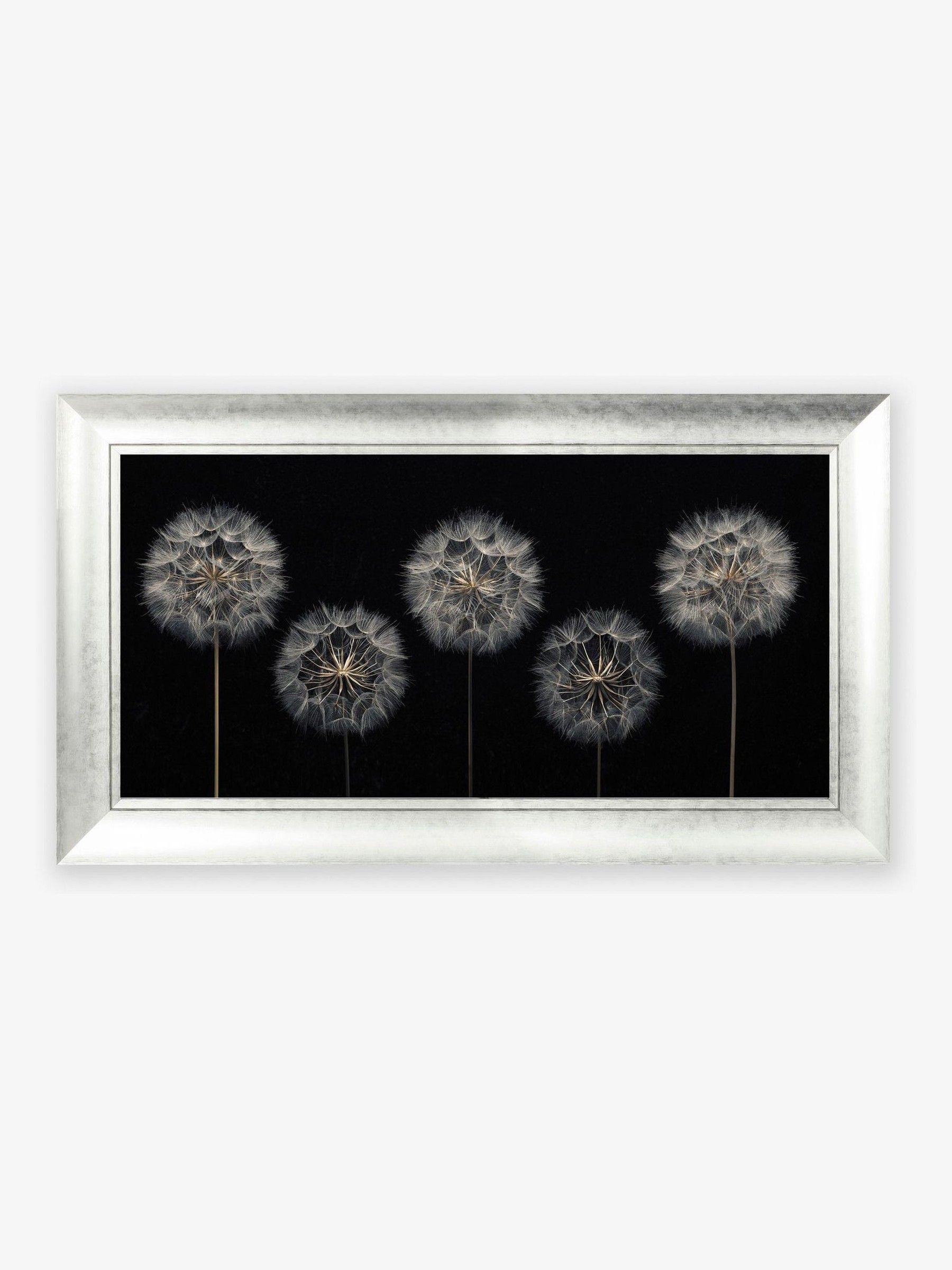 Buy Artko Silver Clock Flowers by Asaf Frank Framed Art from the Next ...