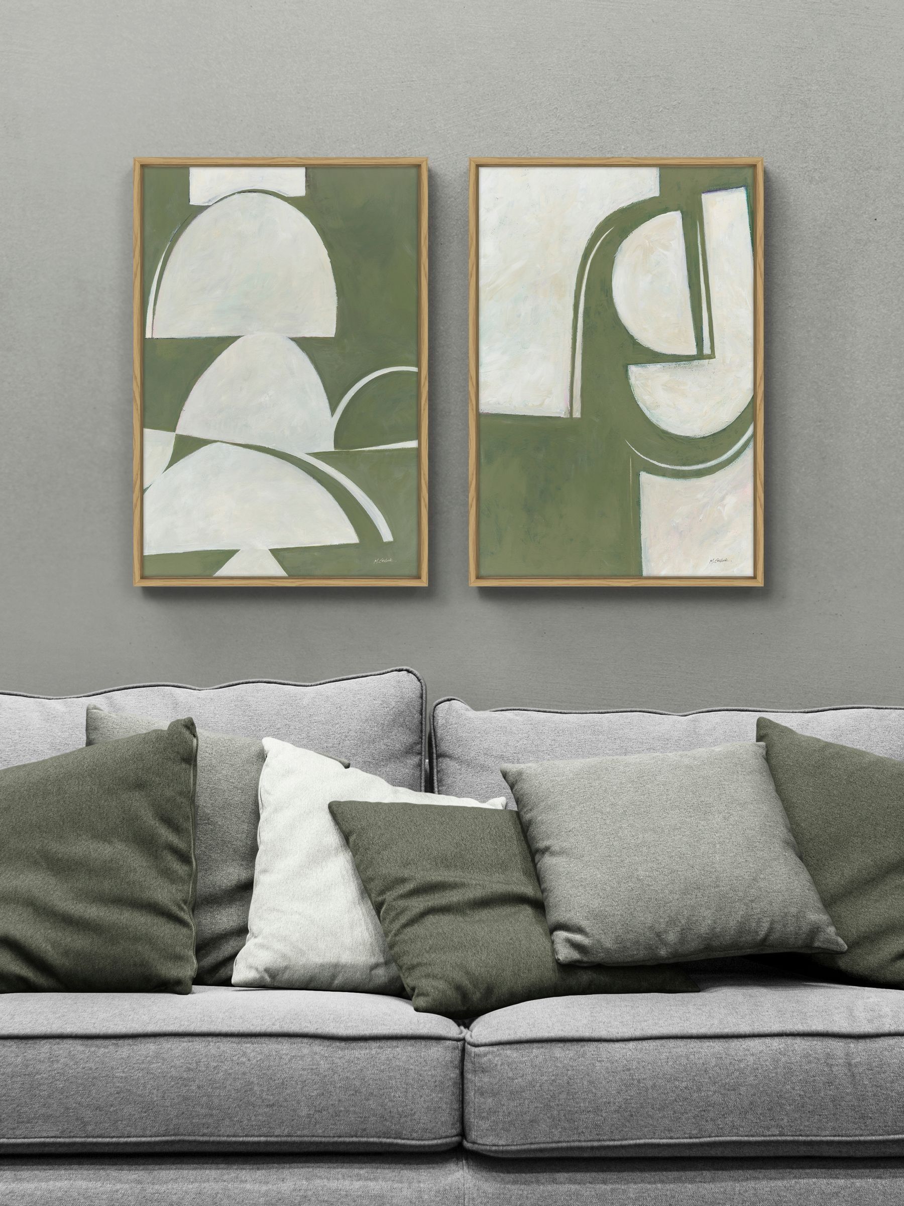 Buy Artko Oak Artifact Set of 2 by Mike Schick Framed Canvas from the ...
