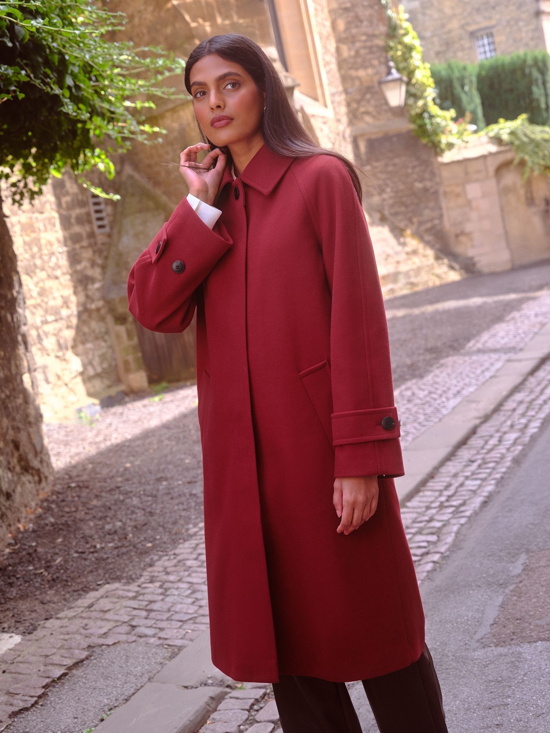 Buy Love & Roses Red Car Coat from Next Canada