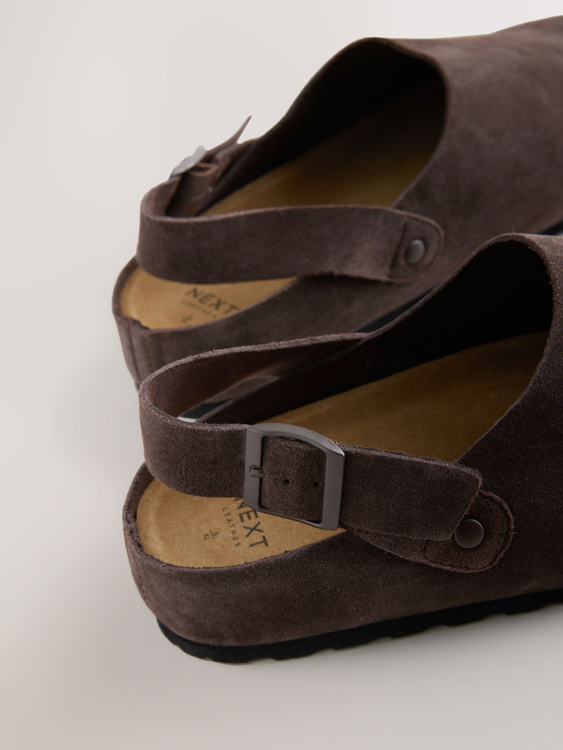 Buy Brown Closed Toe Back Strap Mules from the Next UK online shop