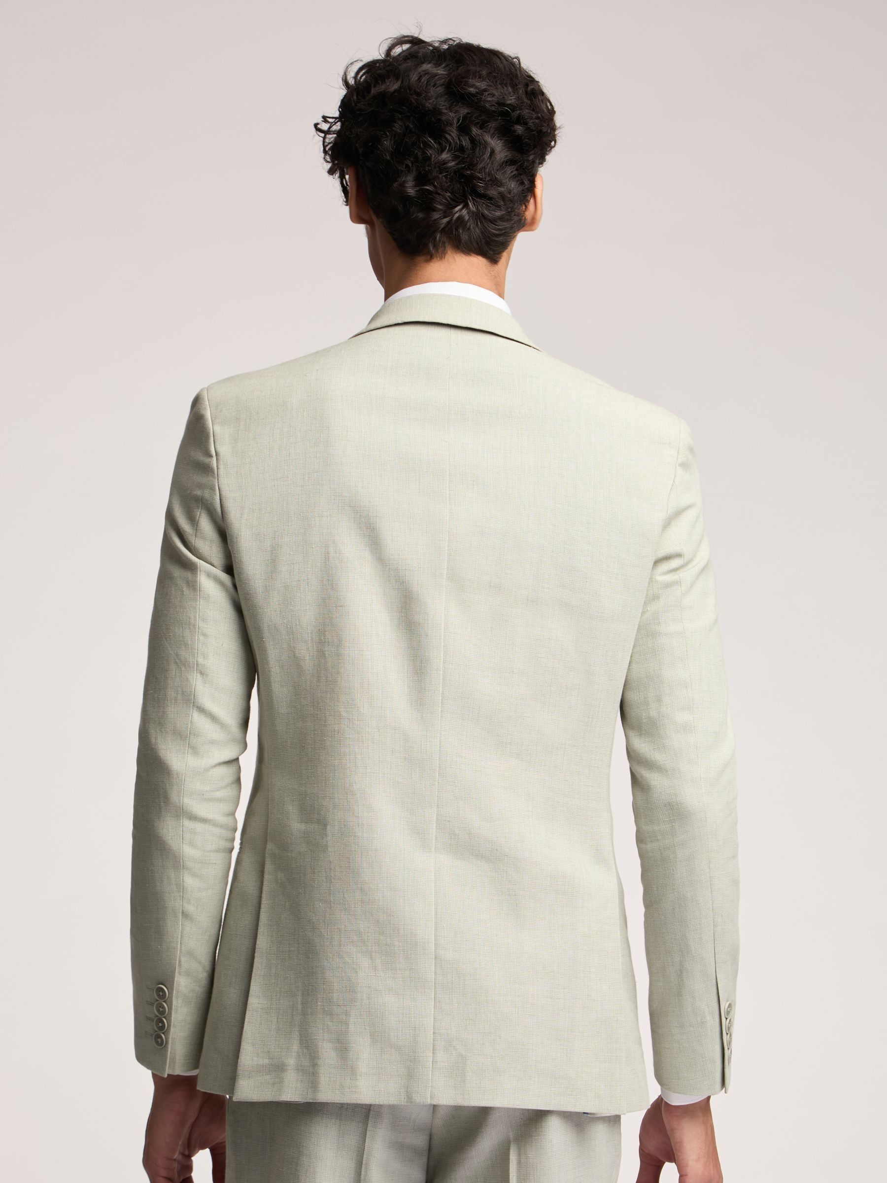 Buy Ted Baker Green Slim Leo Pistachio Linen Jacket from the Next UK ...
