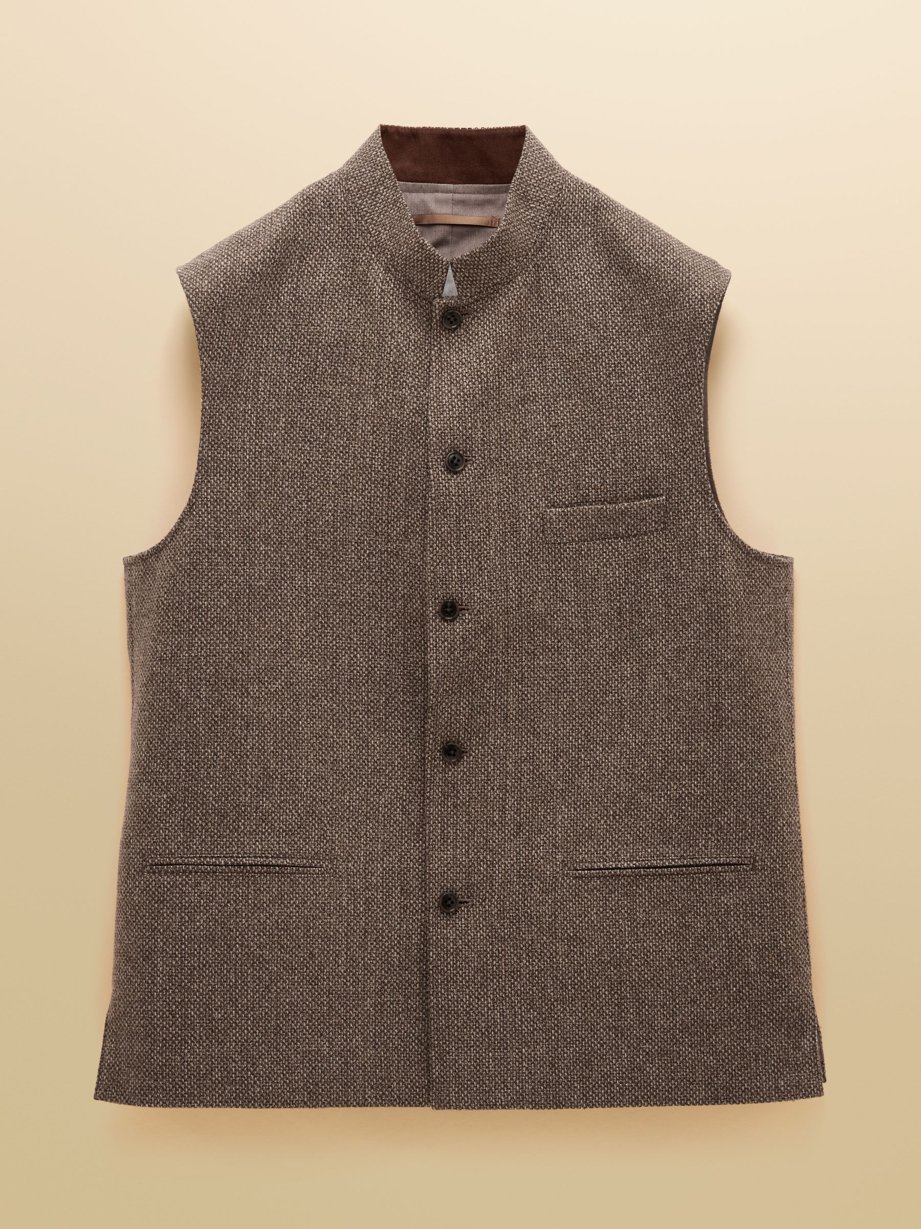 Buy Joules Stone Wool Blend Tweed Gilet from the Next UK online shop