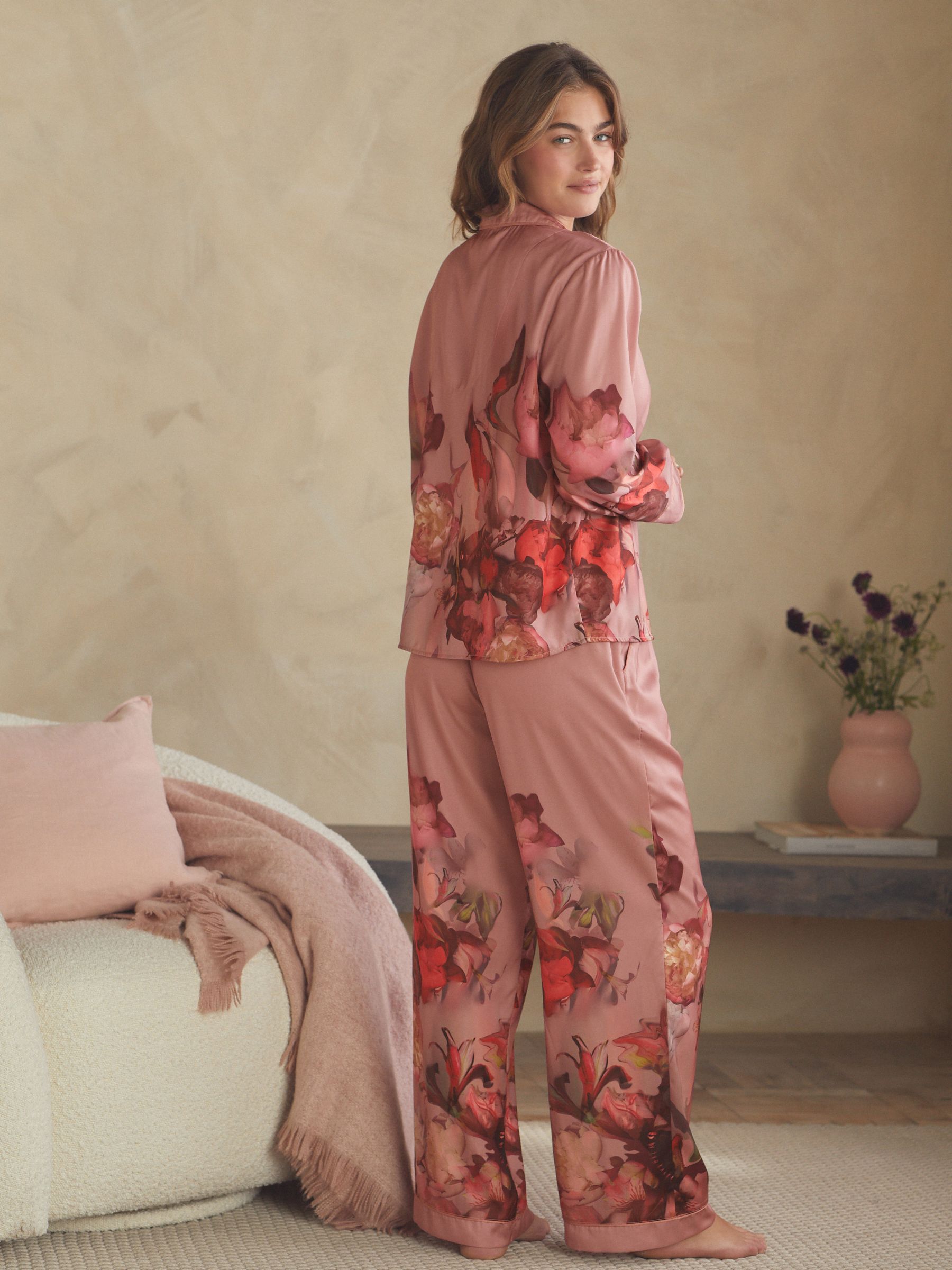 Buy B By Ted Baker Satin Button Through Pyjamas from the Next UK online ...