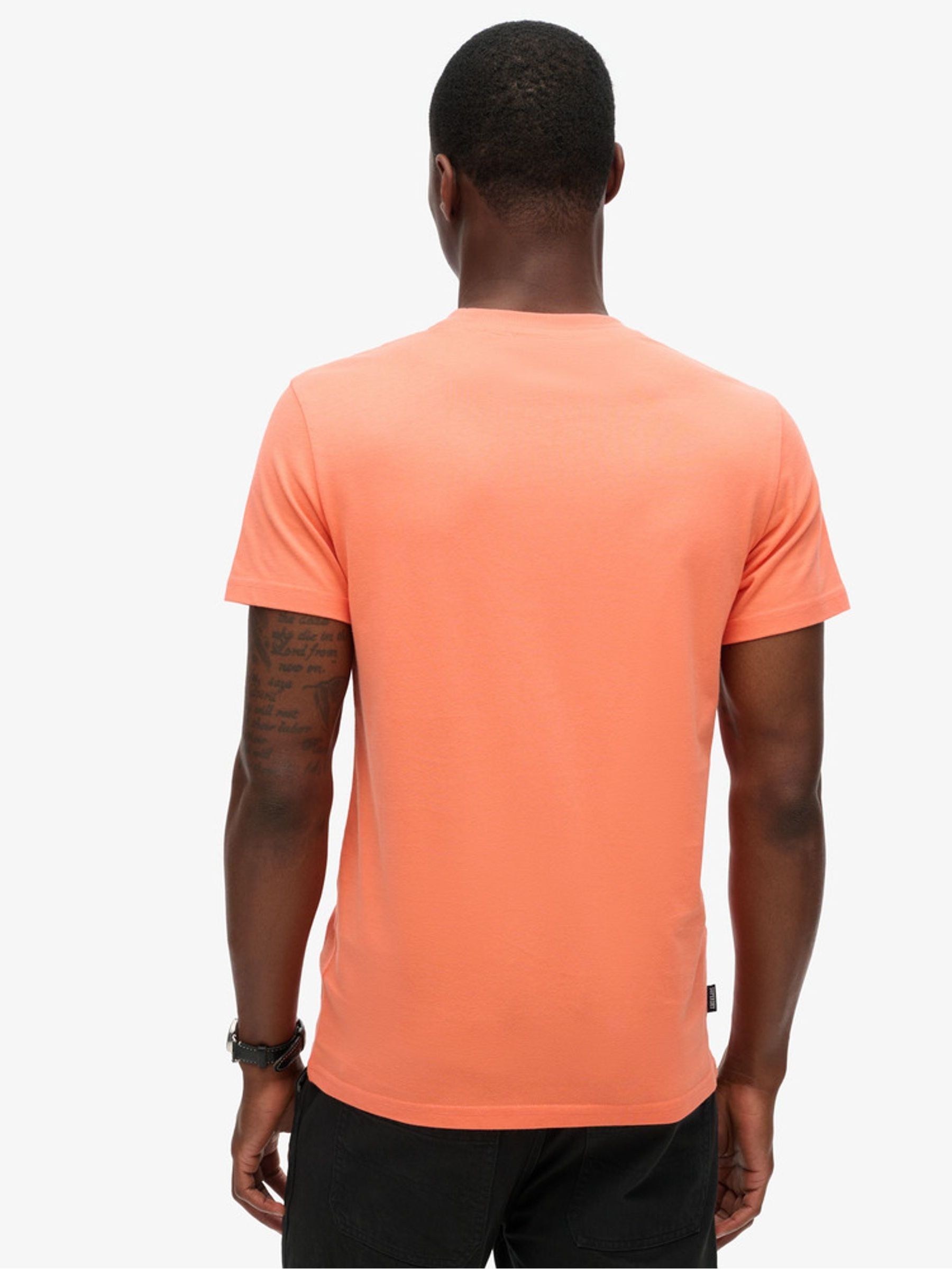 Buy Superdry Sunburst Coral Essential Logo Embroidery T-Shirt from the ...