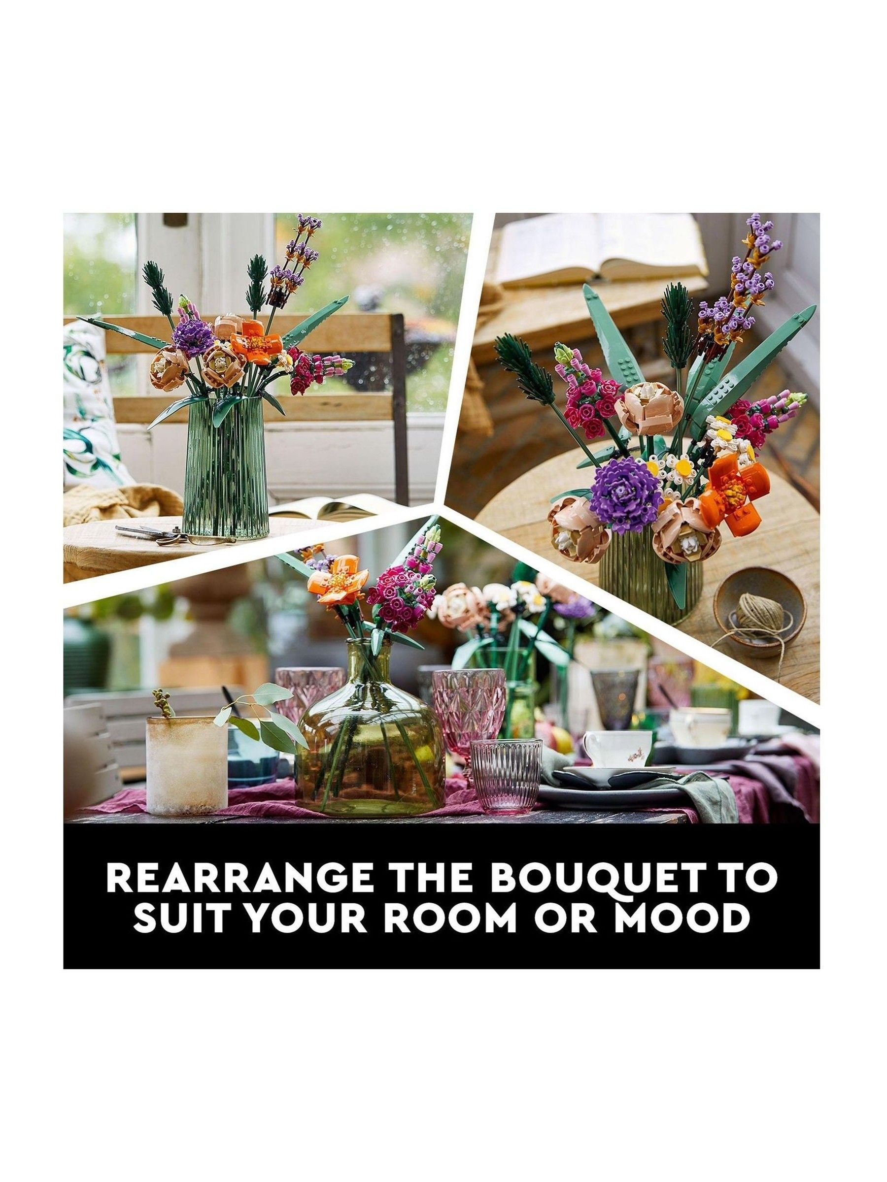 Buy LEGO Icons Flower Bouquet Set for Adults 10280 from the Next UK ...