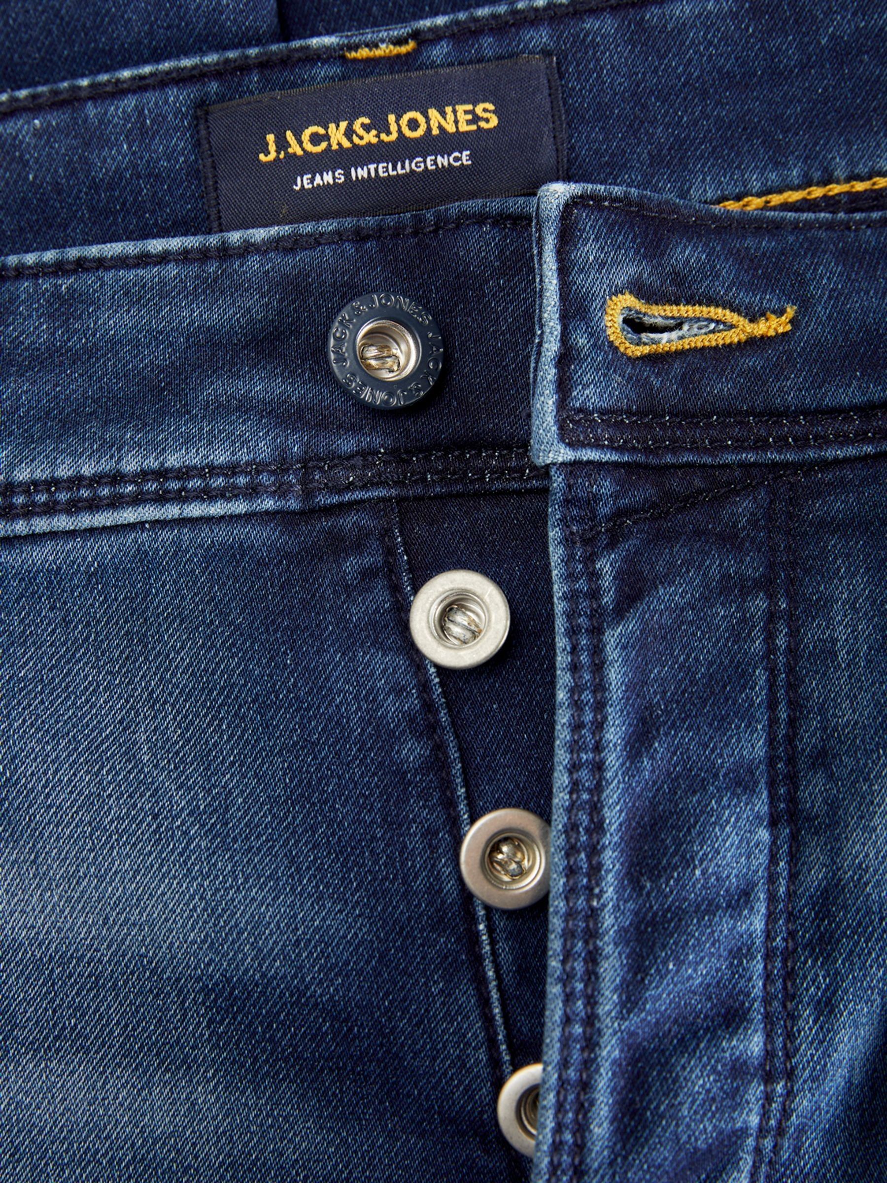 Buy JACK & JONES Washed Blue Mike Tapered Fit Jeans from the Next UK ...