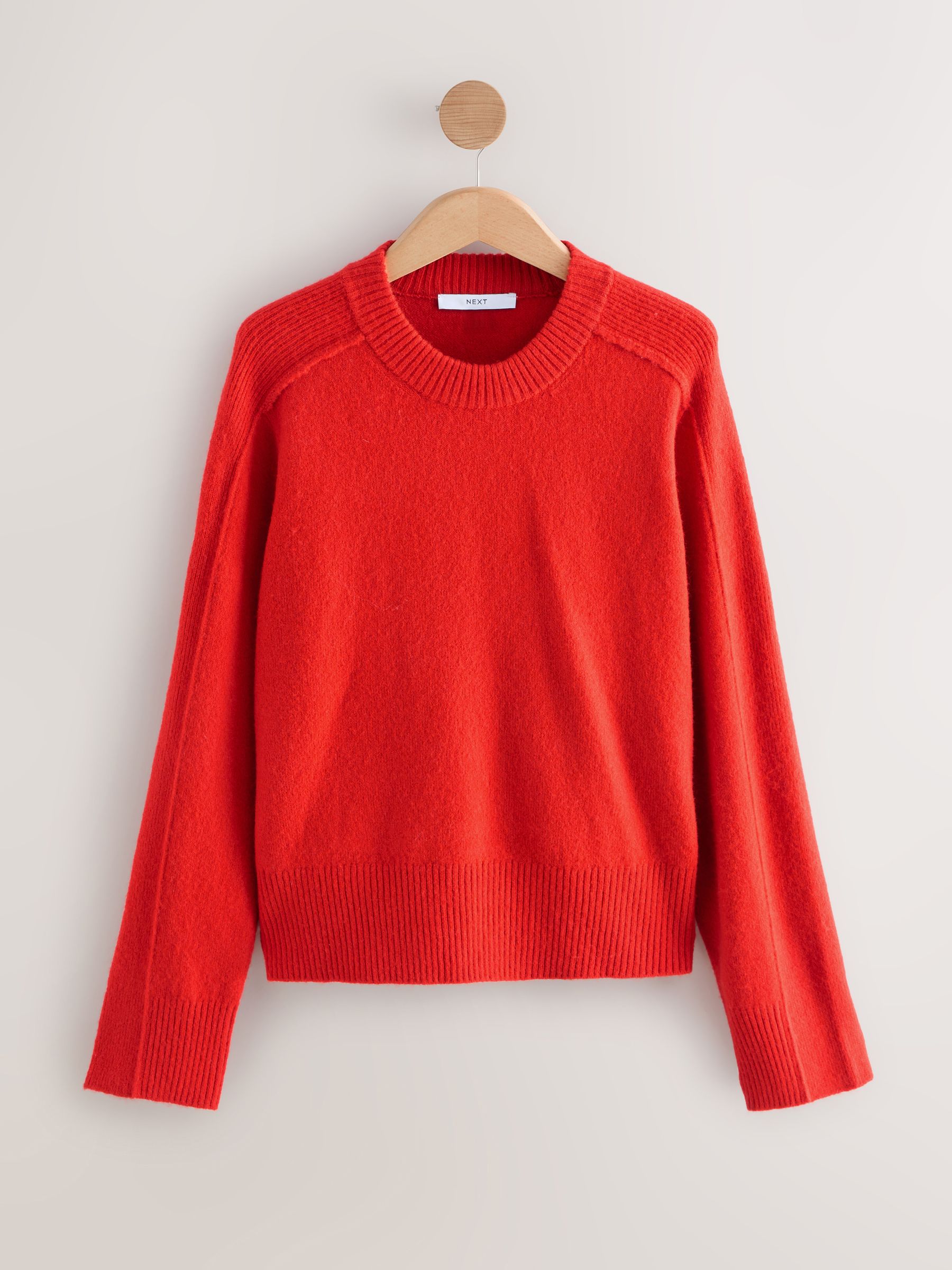 Buy Red Knitted Jumper With Wool from the Next UK online shop