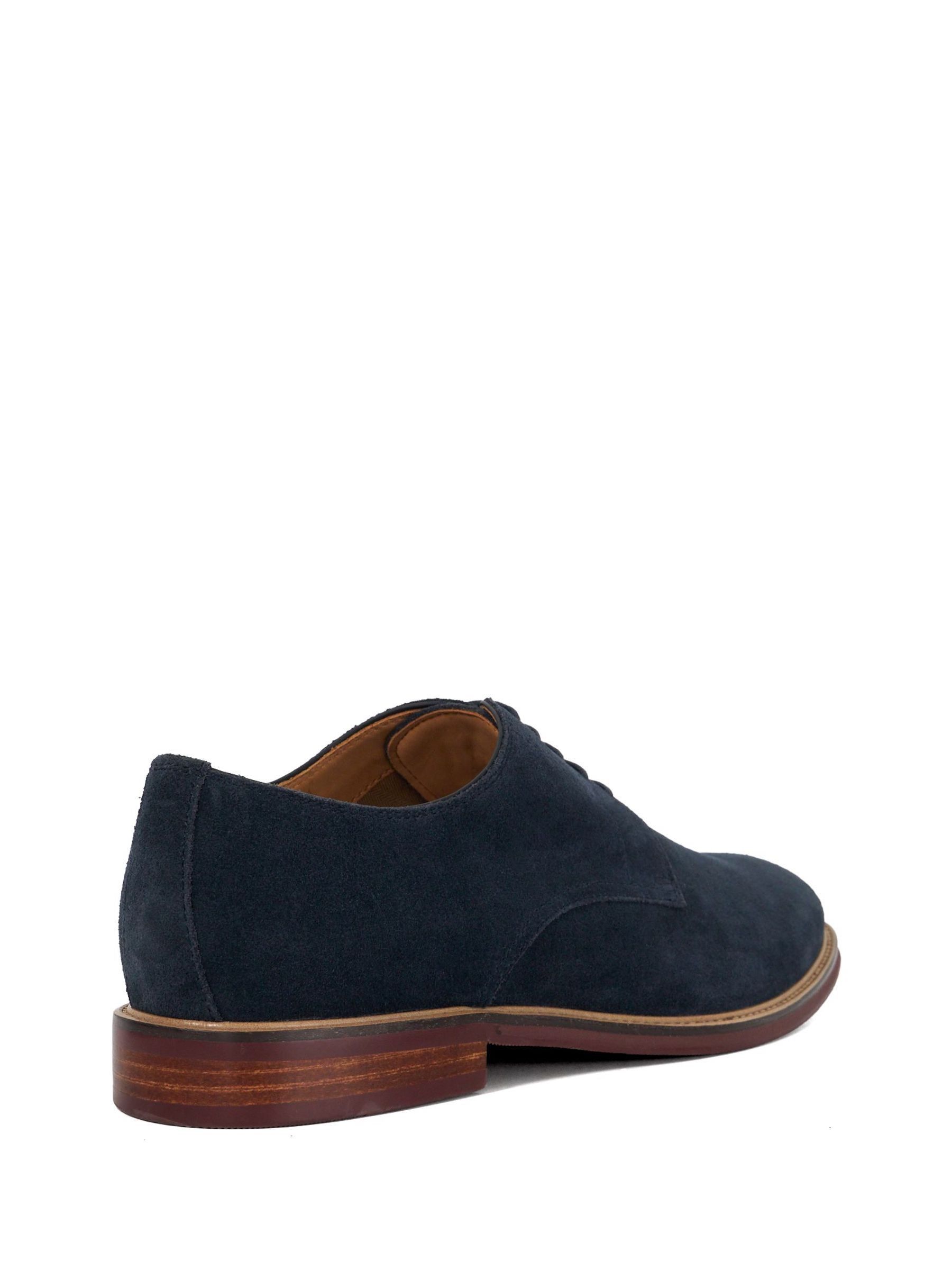 Buy Dune London Blue Stanley Soft Leather Gibson Shoes from the Next UK ...