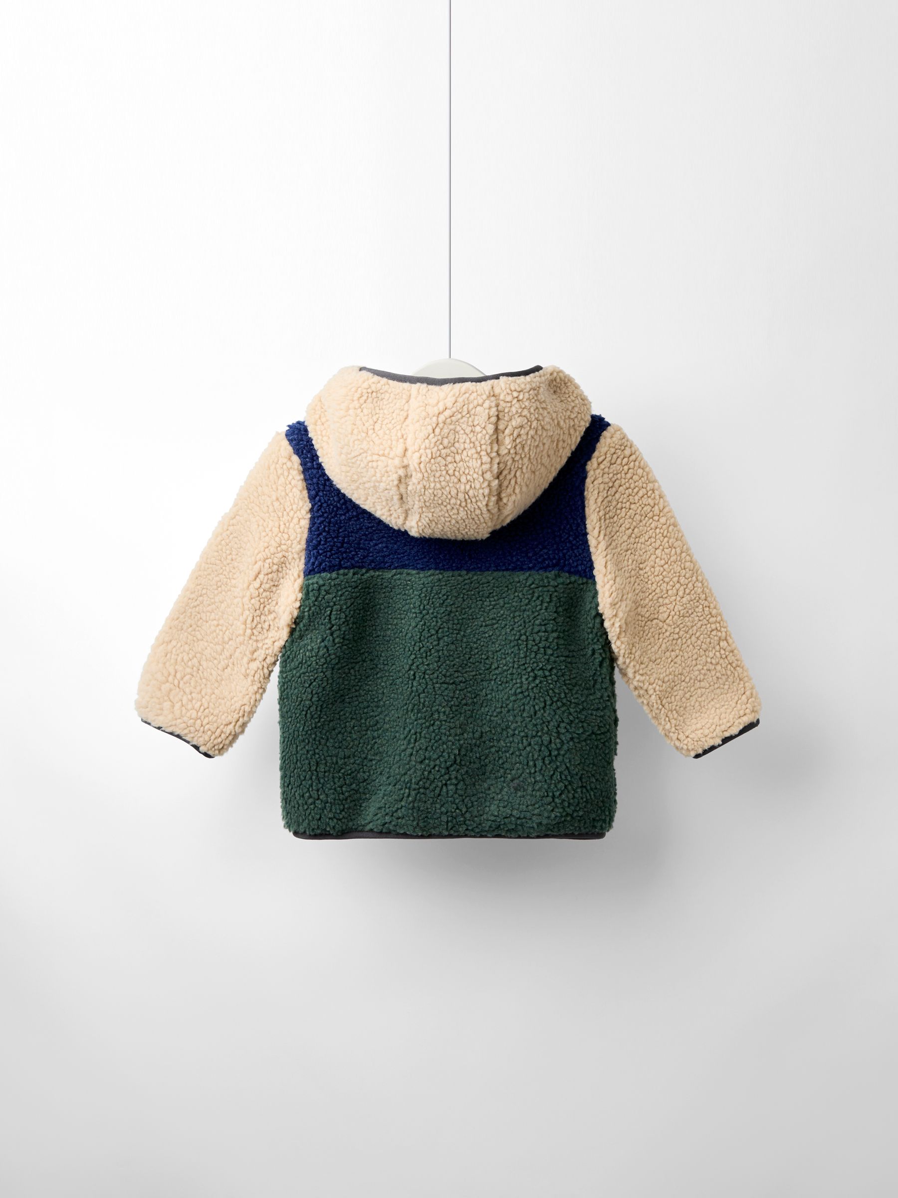 Buy JoJo Maman Bébé Khaki Green Tractor Appliqué Teddy Fleece Jacket ...