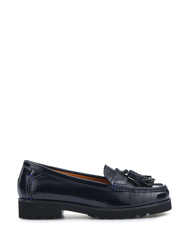 Buy Jones Bootmaker Blue Leather Casual Slip On Shoes from Next Netherlands