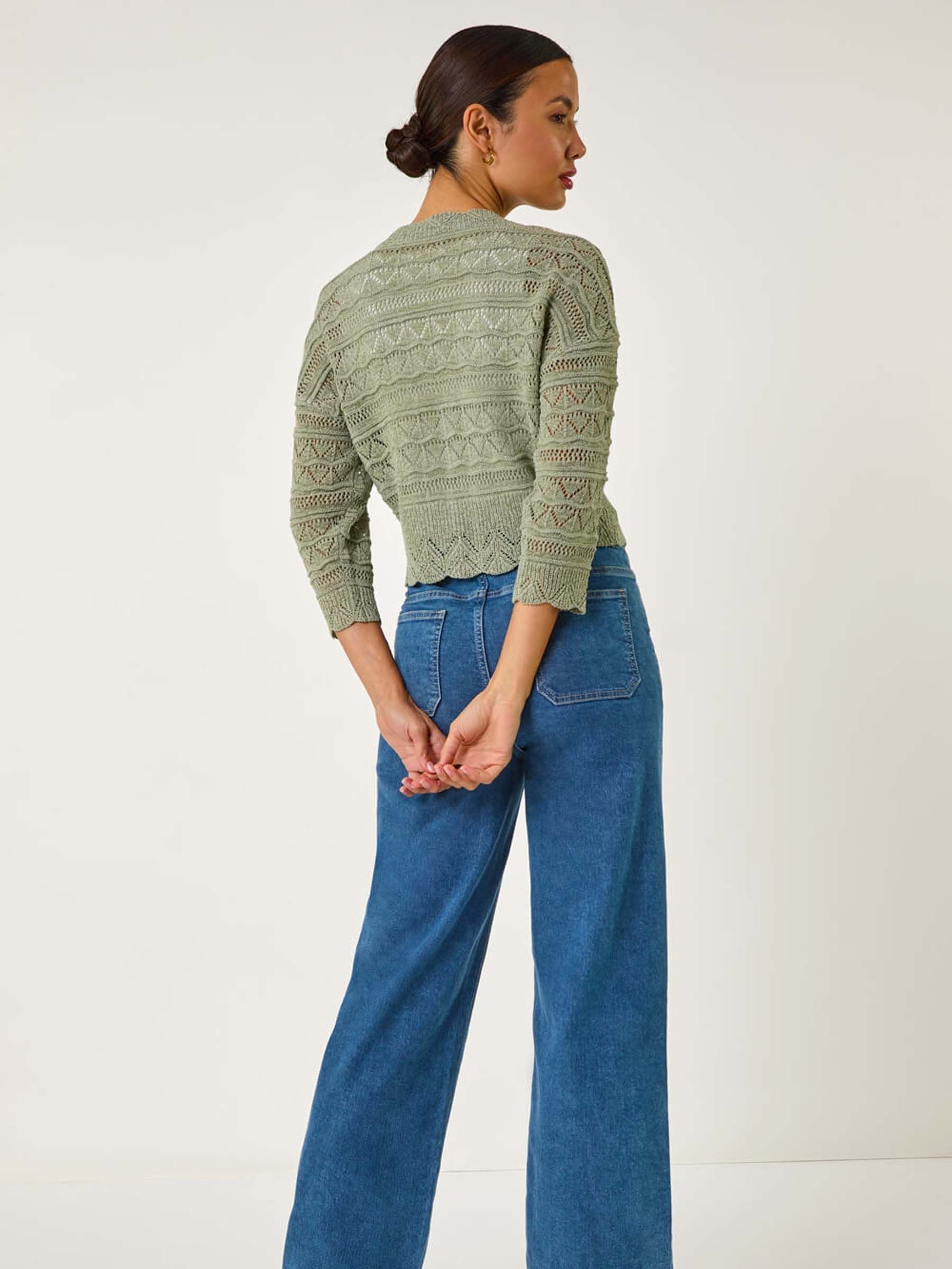 Buy Roman Green Textured Scallop Shrug from the Next UK online shop