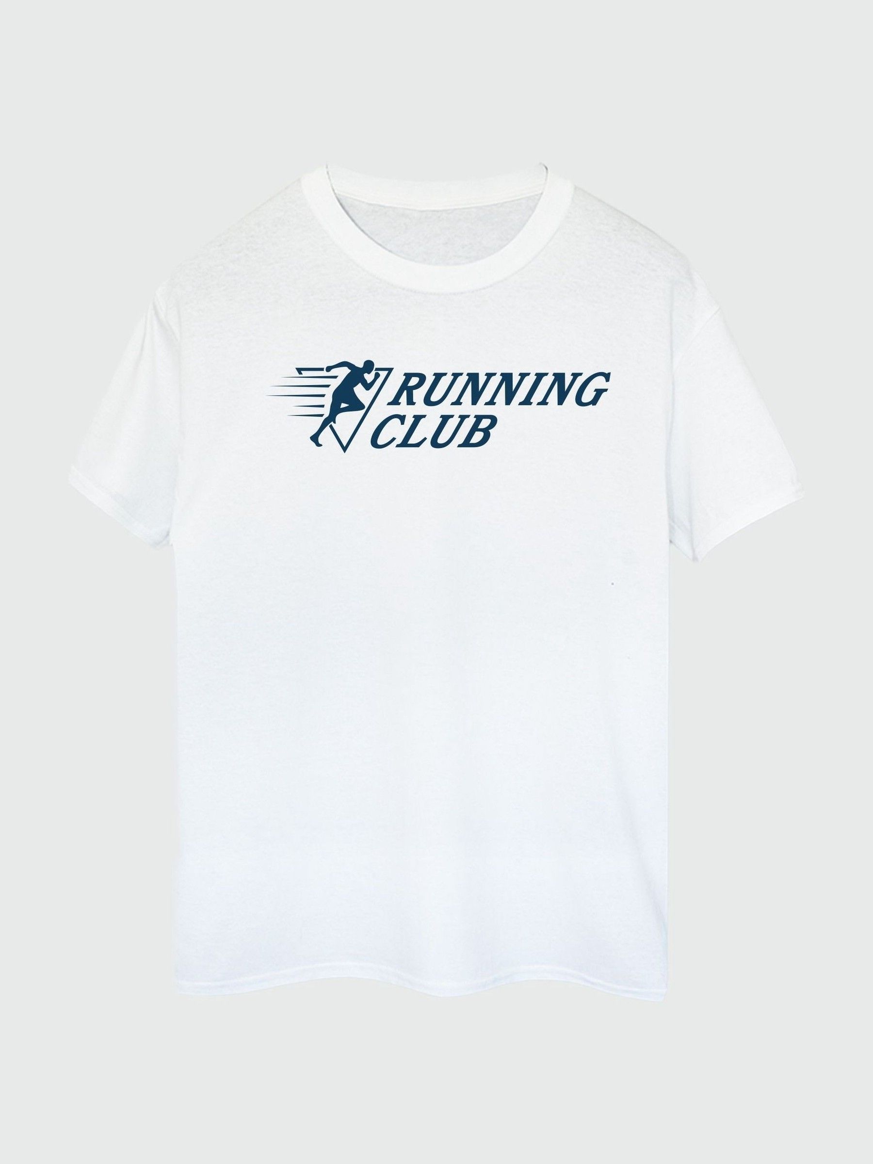 Buy Brands In White Running Club Logo 100% Cotton T-Shirt from Next ...