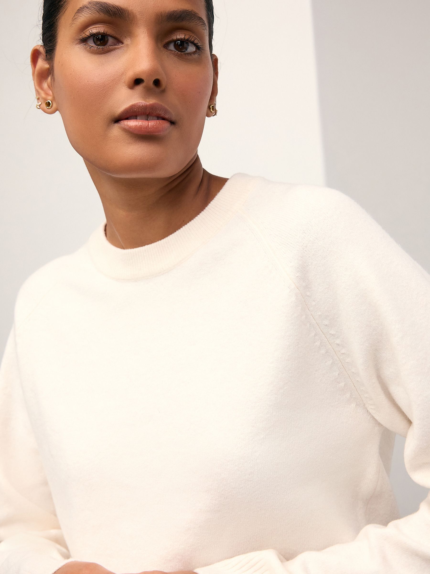 Buy Ecru Supersoft Crew Neck Long Sleeve Jumper from the Next UK online ...