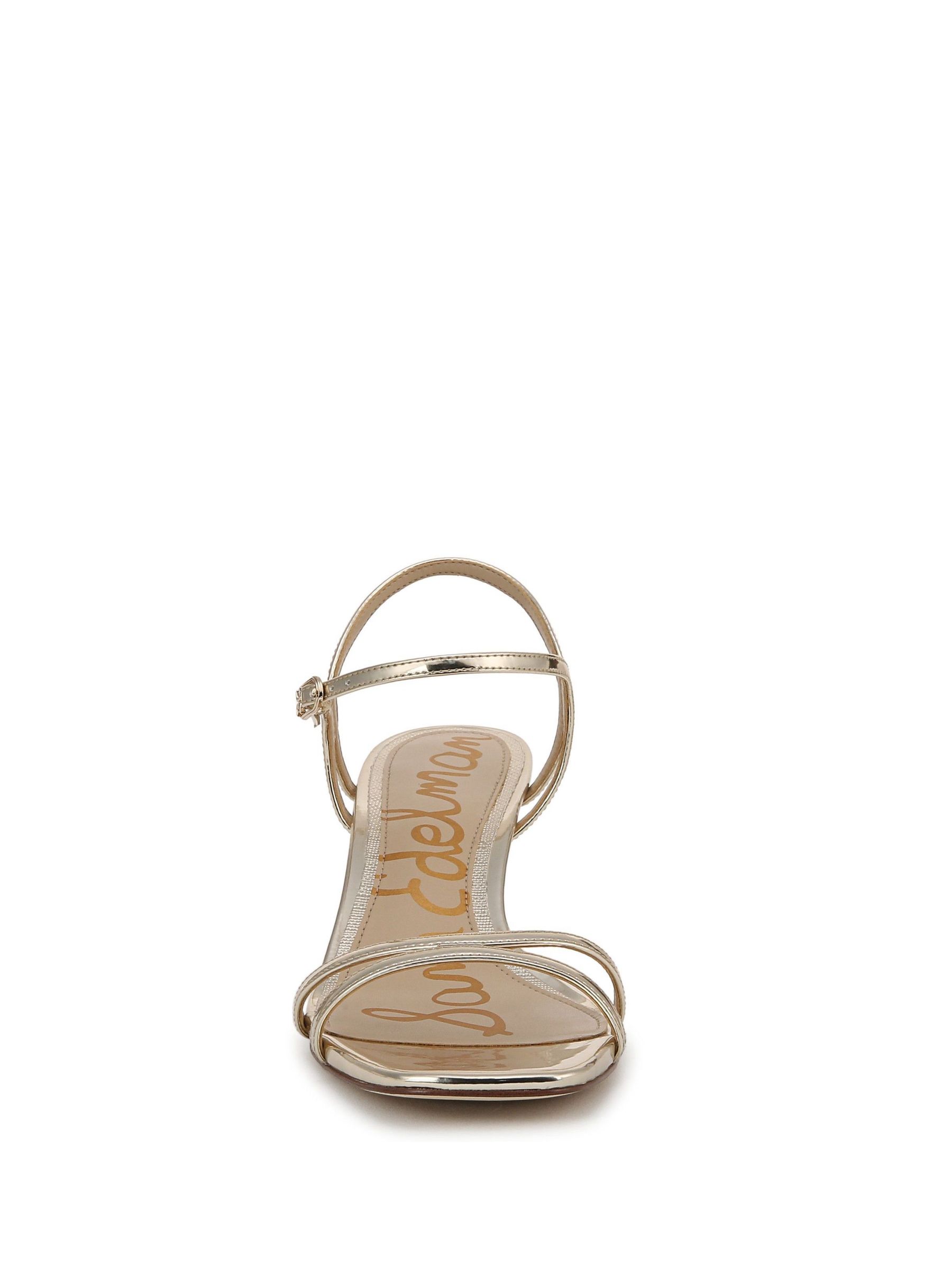 Buy Sam Edelman Gold Regular Fit Presley Strappy Heeled Sandals from ...