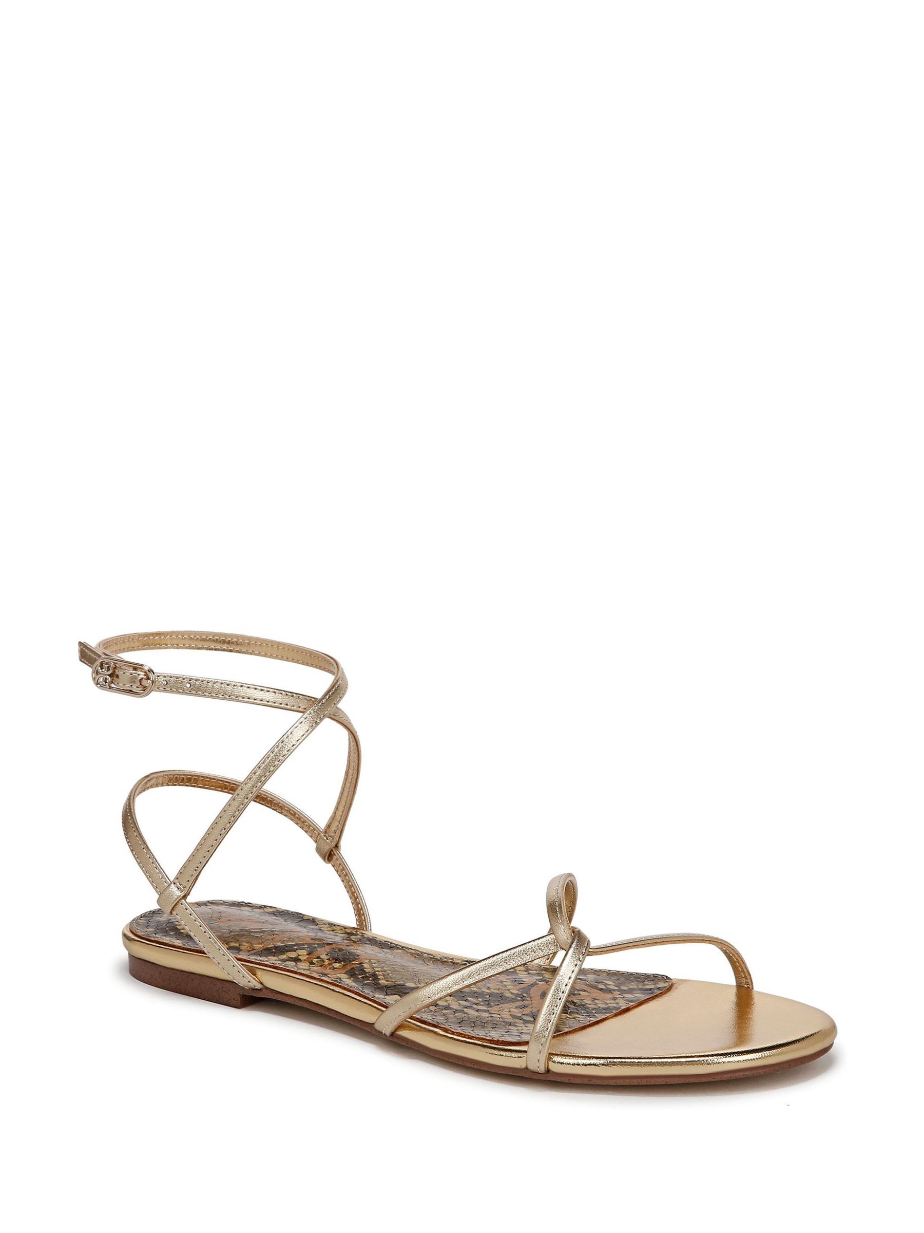 Buy Sam Edelman Gold Ellina Strappy Sandals from the Next UK online shop