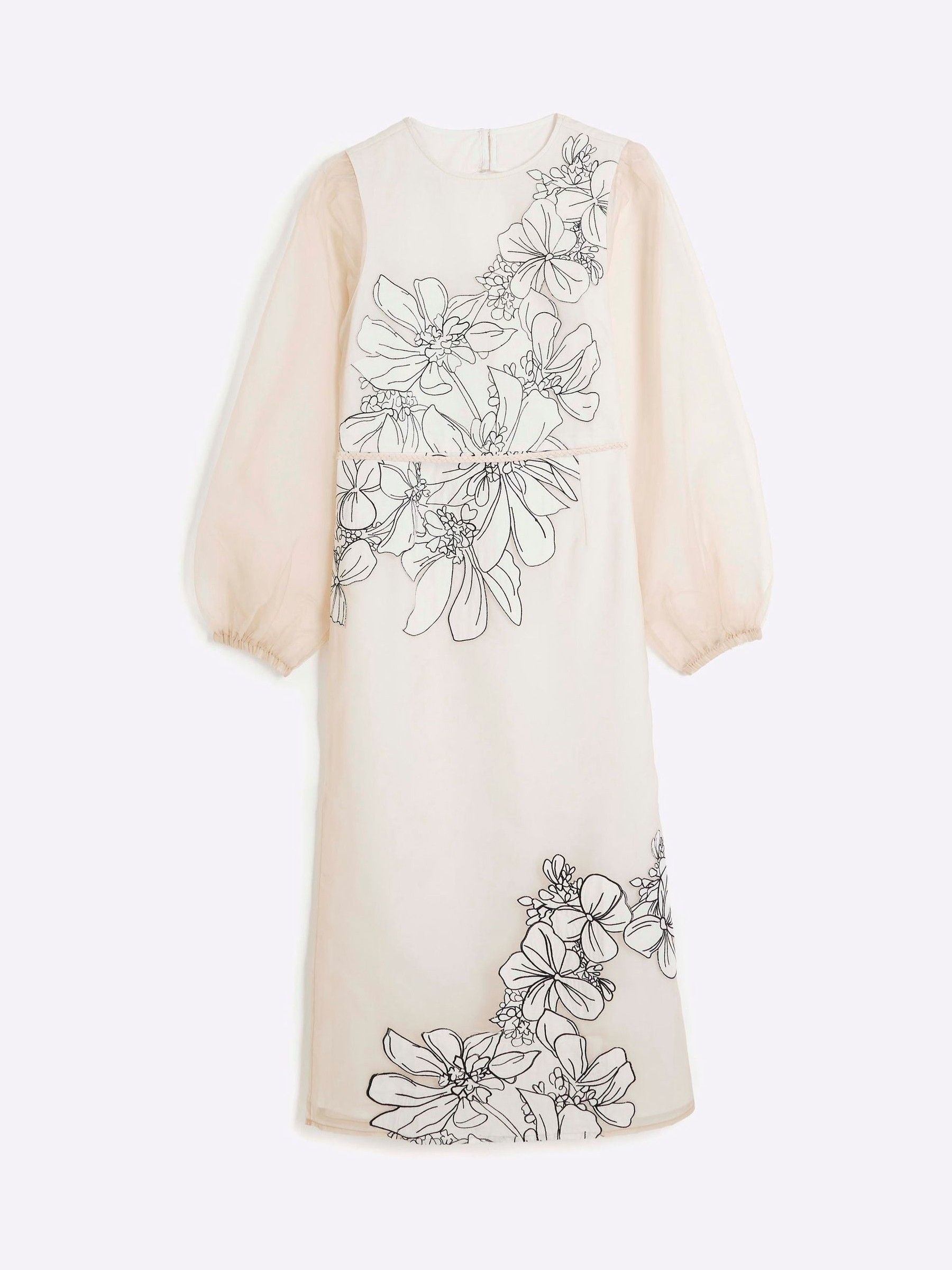 Buy River Island Pink Floral Print Midi Dress from the Next UK online shop