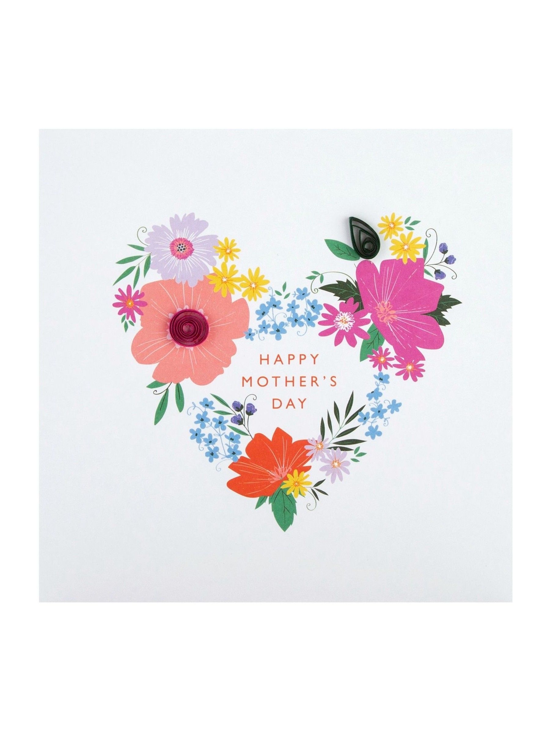 Buy Hallmark Quilled Floral Heart Mother's Day Card from the Next UK ...